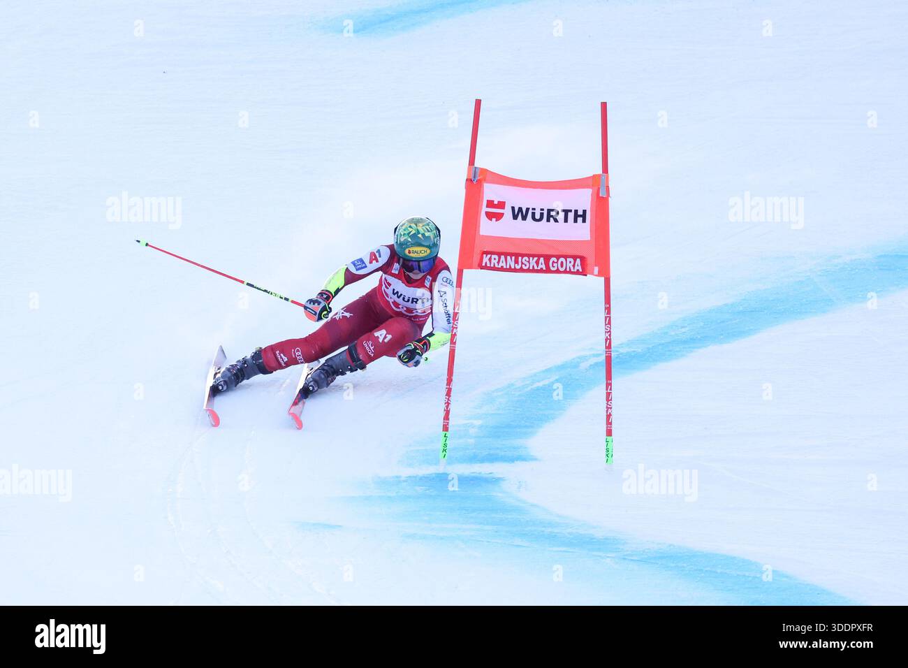 KRANJSKA GORA, SLOVENIA - JANUARY 3: Julia Scheib of Austria during the ...
