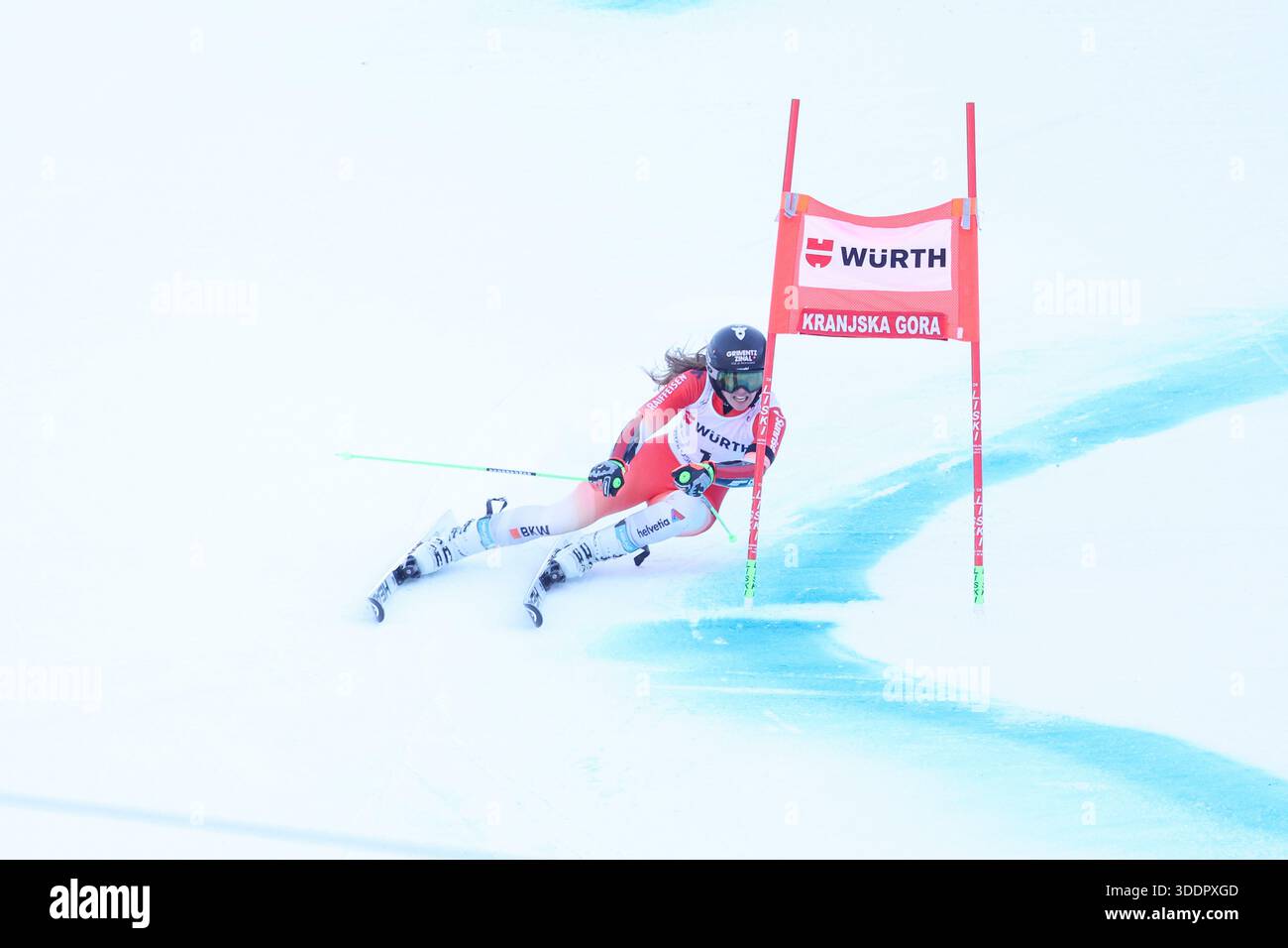 KRANJSKA GORA, SLOVENIA - JANUARY 3: Camille Rast of Switzerland during ...