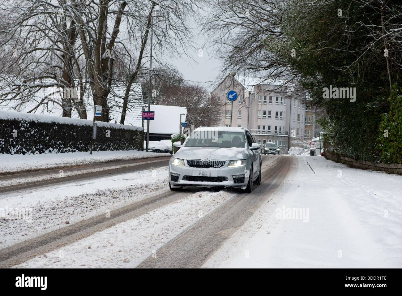 A 93 Road at North deeside road in Cults Aberdeen - the main road to ...
