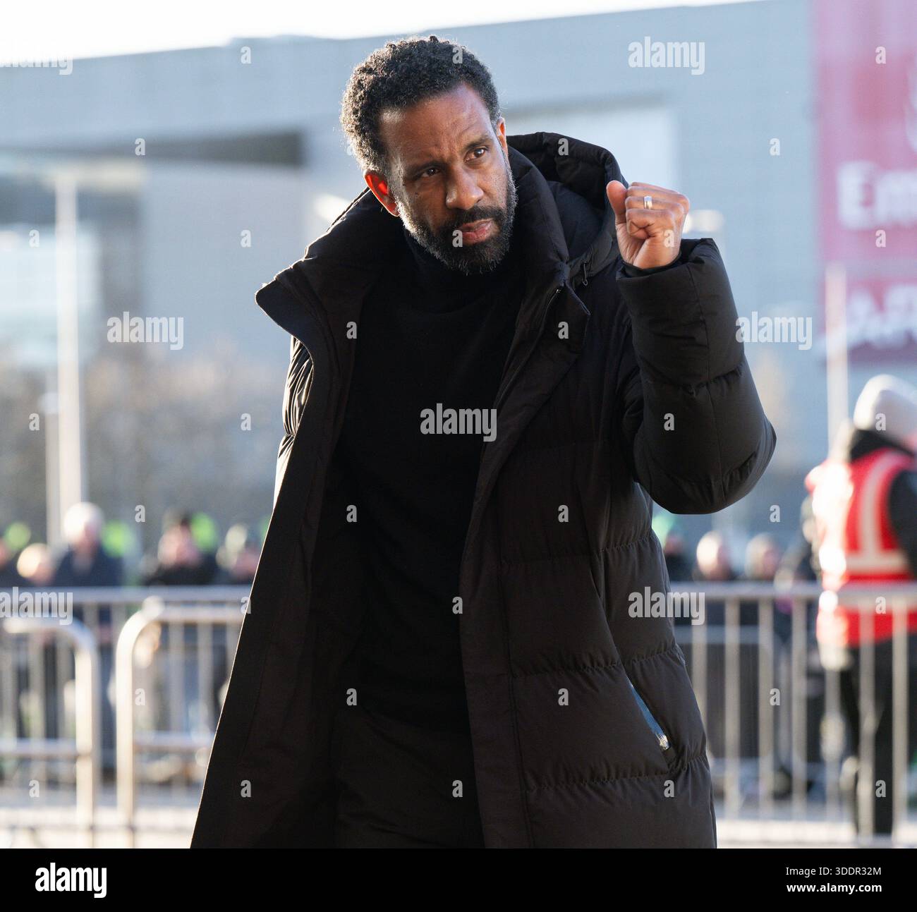 GLASGOW, SCOTLAND - JANUARY 03: Celtic manager Wilfried Nancy arrives ...