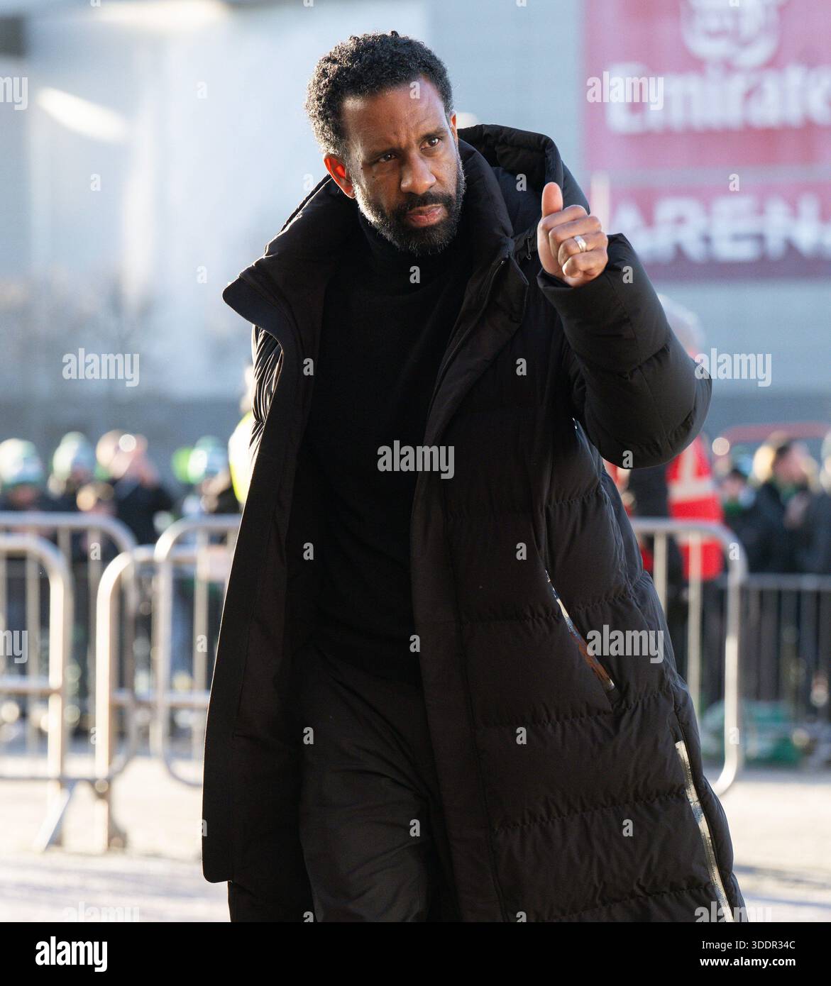 GLASGOW, SCOTLAND - JANUARY 03: Celtic manager Wilfried Nancy arrives ...