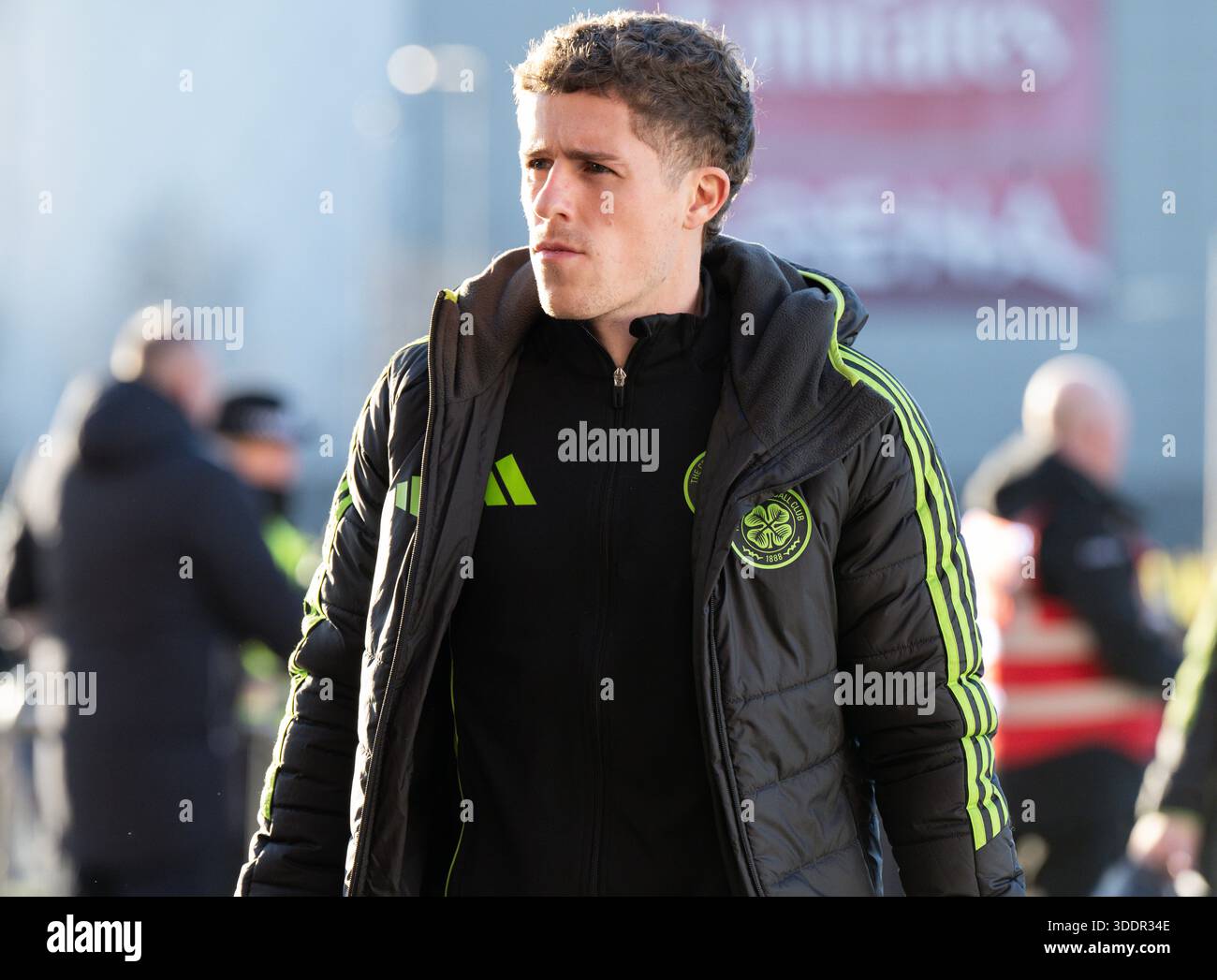 GLASGOW, SCOTLAND - JANUARY 03: Celtic’s Luke McCowan arrives before a ...