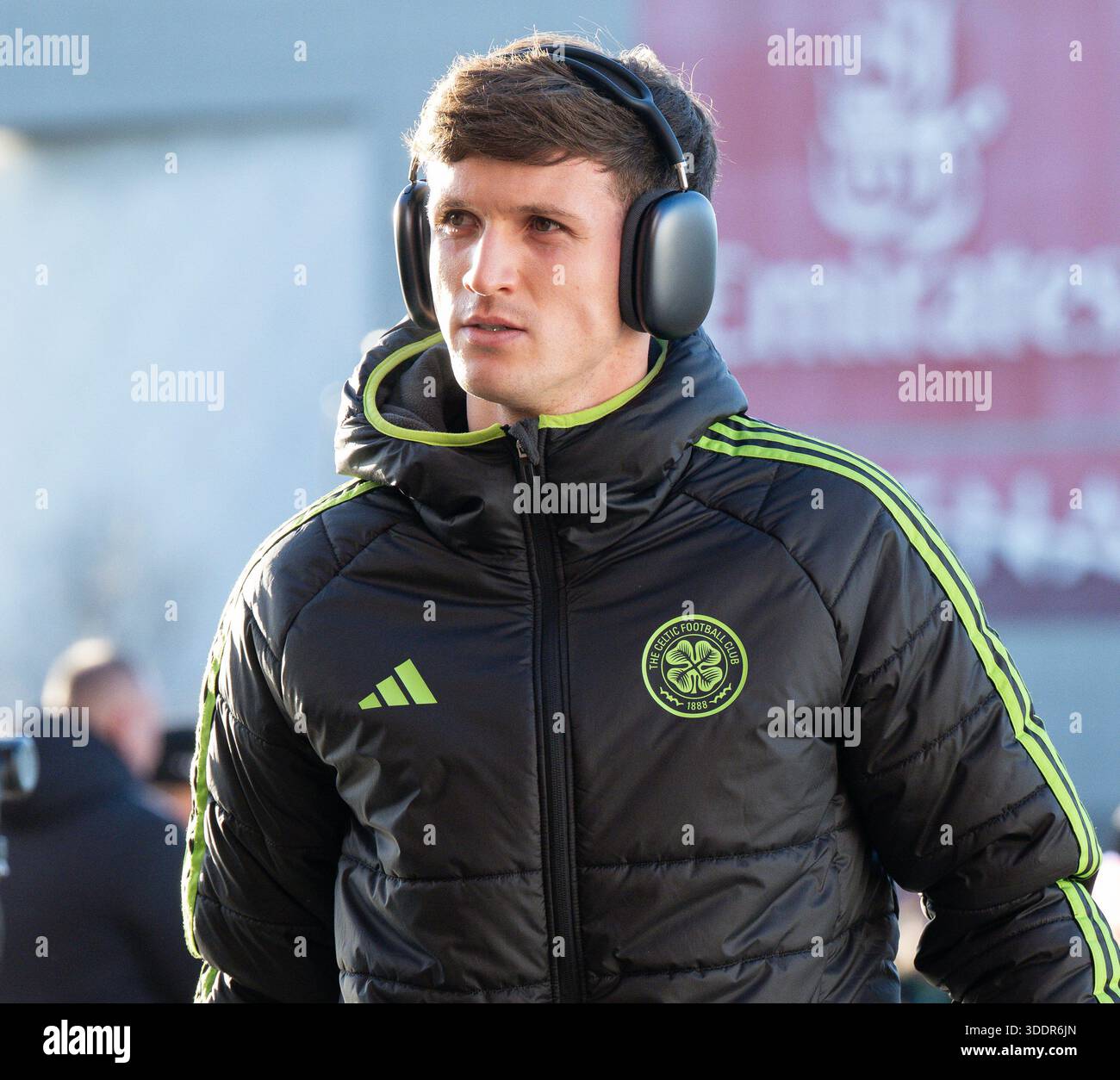 GLASGOW, SCOTLAND - JANUARY 03: Celtic’s Johnny Kenny arrives before a ...