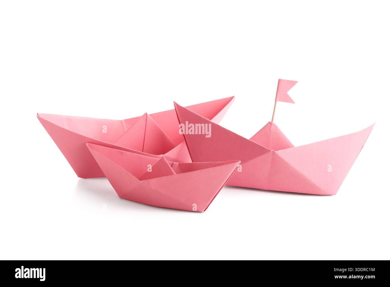 Folded paper pink boat hi-res stock photography and images - Alamy
