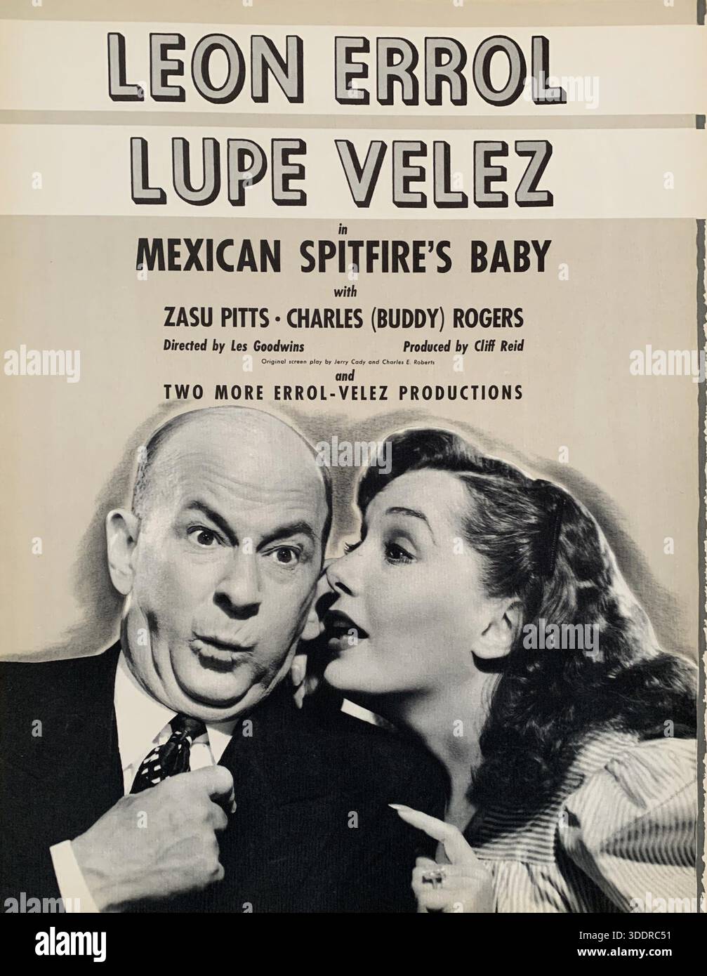 Promotional Artwork for LEON ERROL and LUPE VELEZ in MEXICAN SPITFIRE'S ...