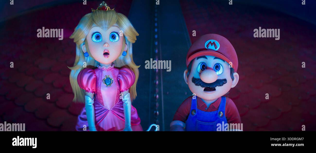 The Super Mario Galaxy Movie Princess Peach & Mario Stock Photo - Alamy
