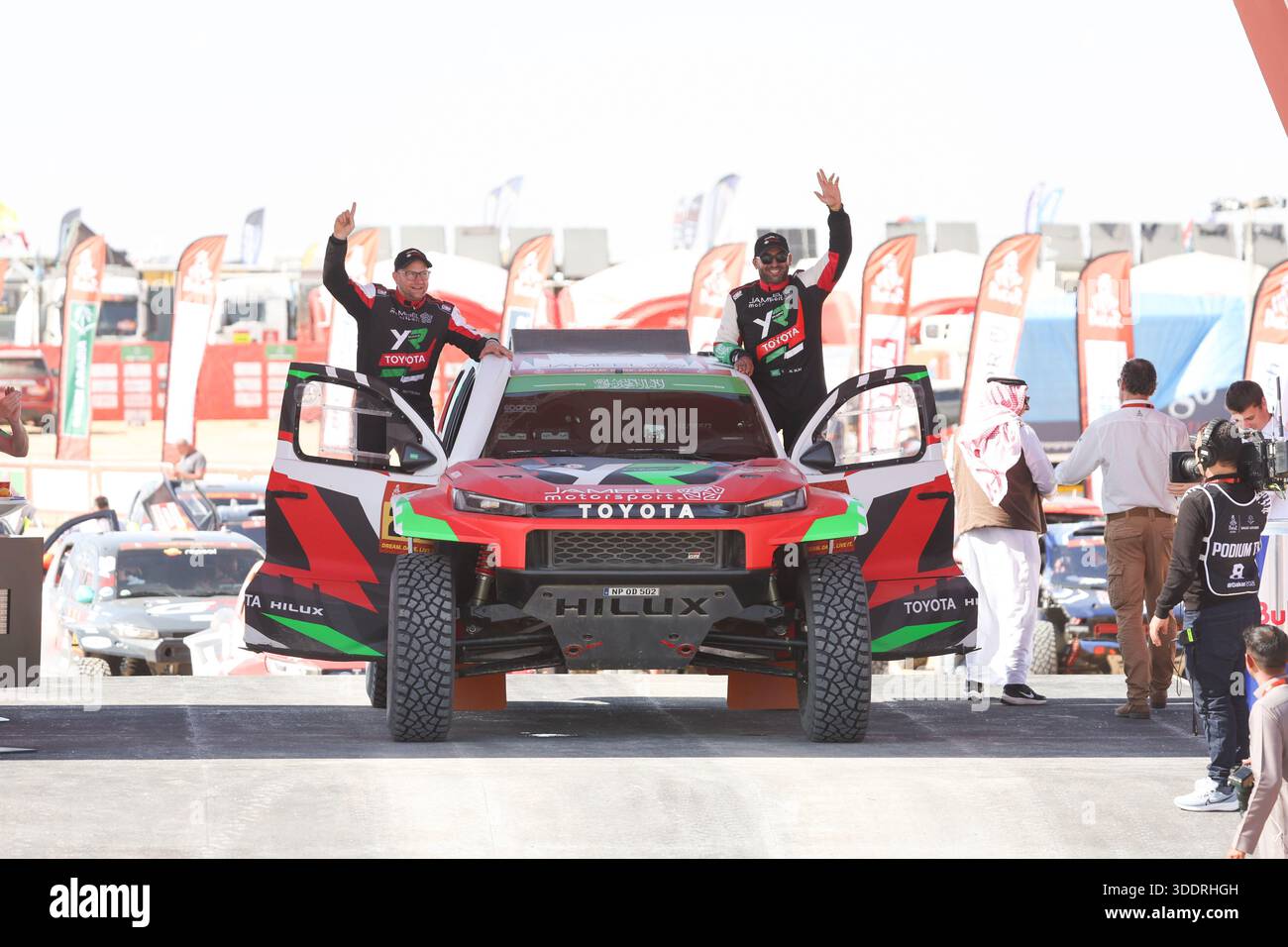 start podium 201 AL RAJHI Yazeed (ksa), GOTTSCHALK Timo (ger), Yazeed ...