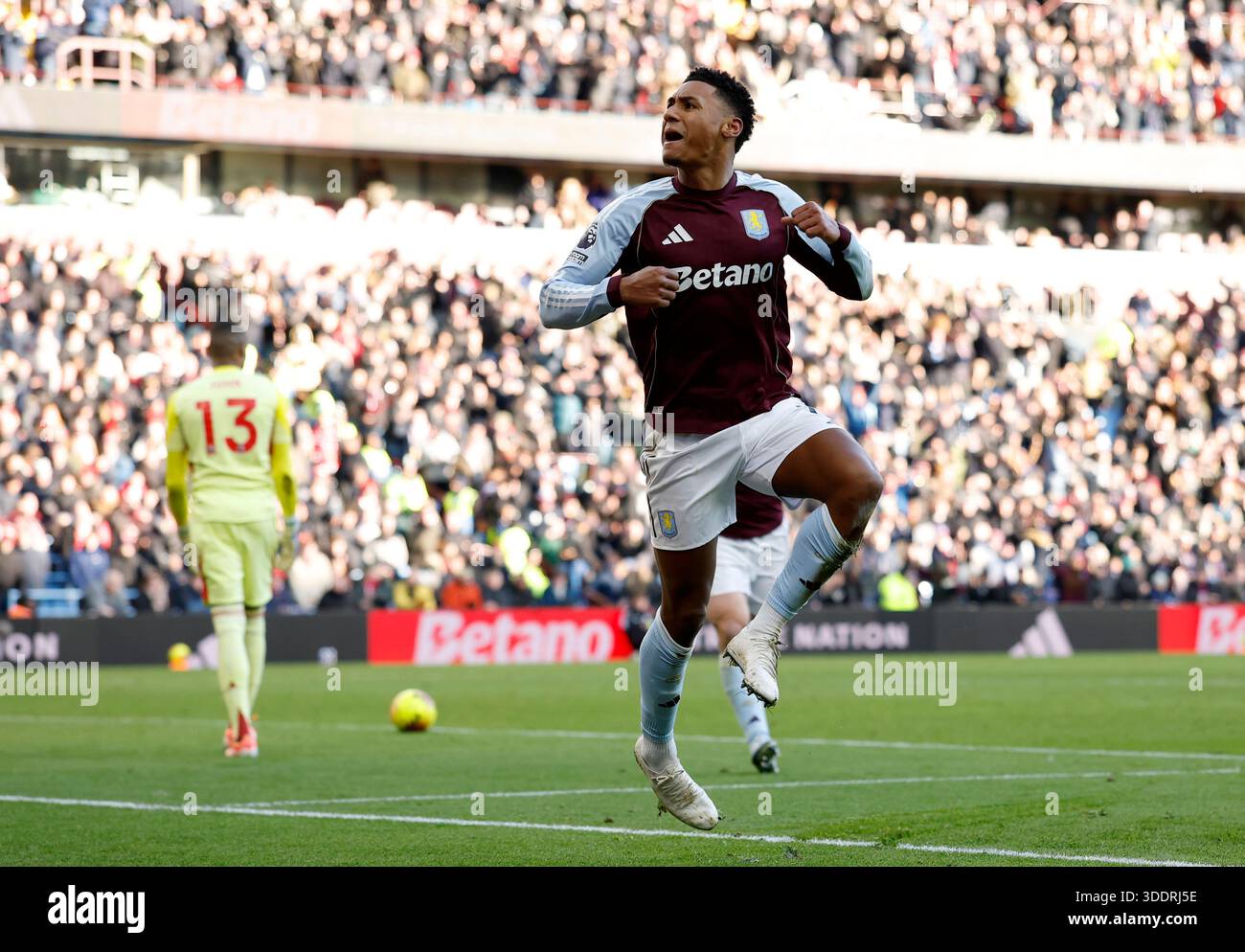 Aston Villa's Ollie Watkins celebrates after scoring his sides first ...