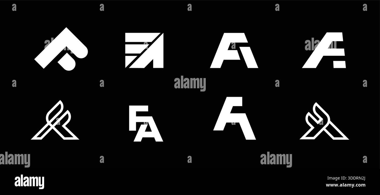 Brand logo collection Black and White Stock Photos & Images - Alamy