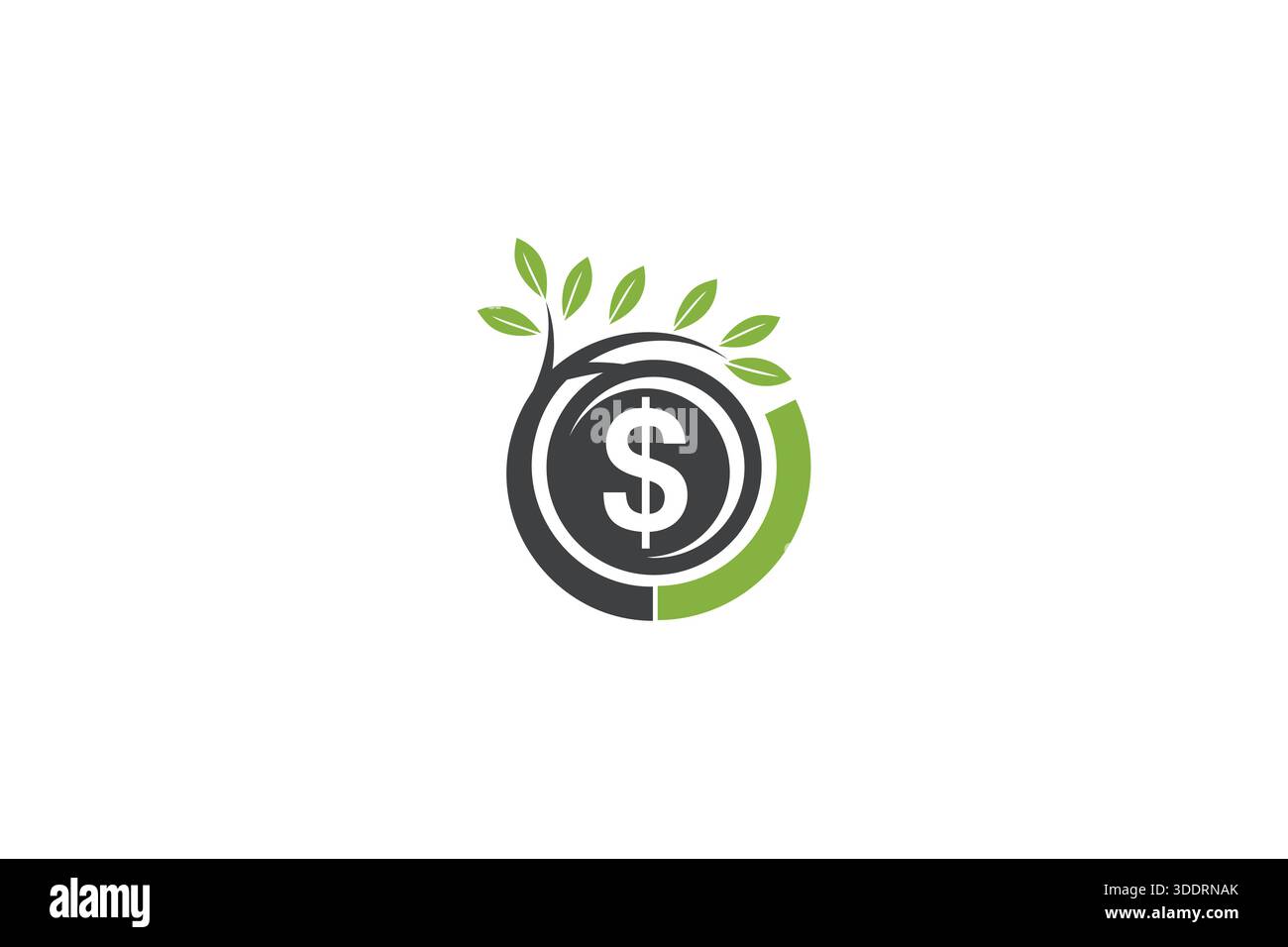 Minimal Eco Money Logo Design for Sustainable, Green Finance and ...