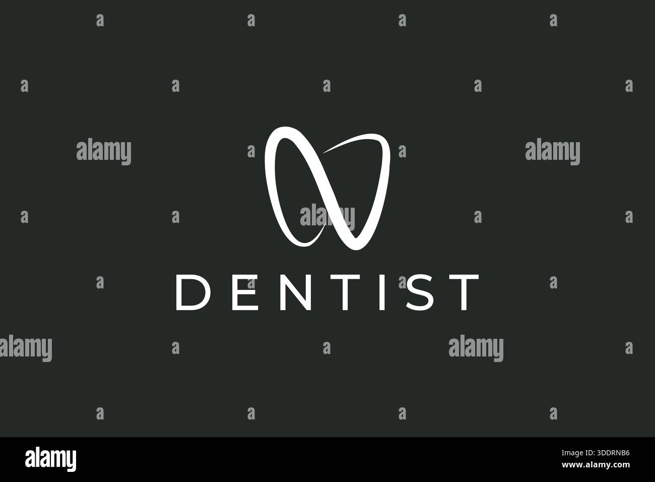 Simple dental clinic logo hi-res stock photography and images - Alamy