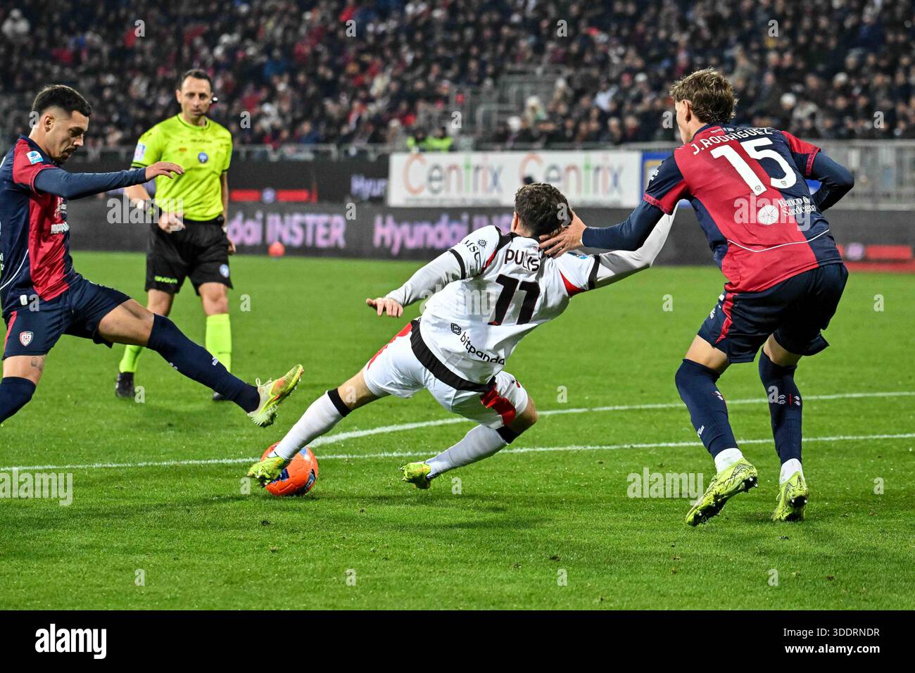 Christian Pulisic of AC Milan during Cagliari Calcio vs AC Milan ...