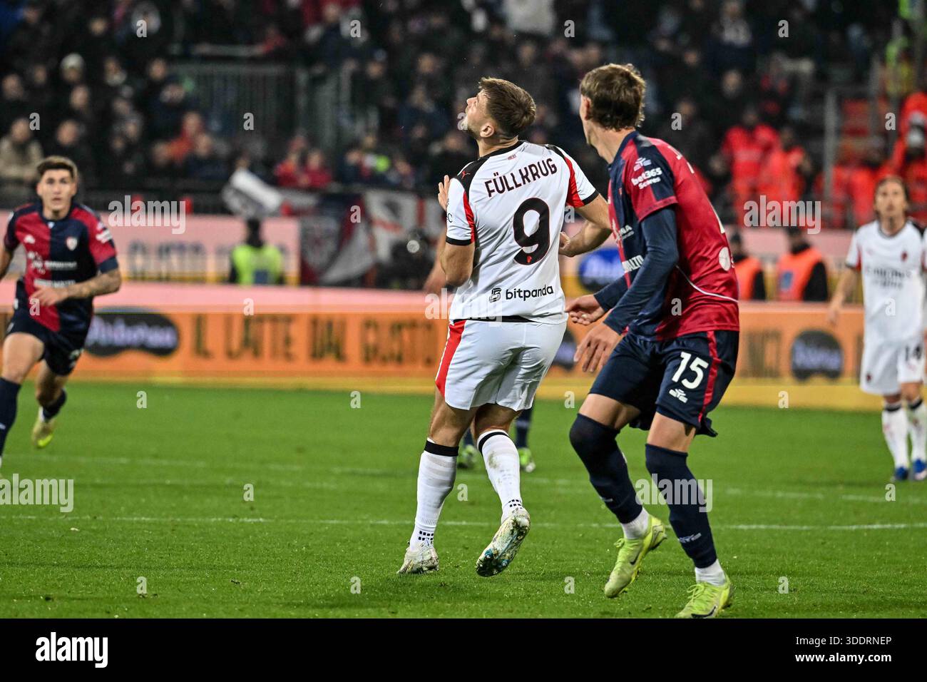 Niclas Fullkrug of AC Milan during Cagliari Calcio vs AC Milan, Italian ...