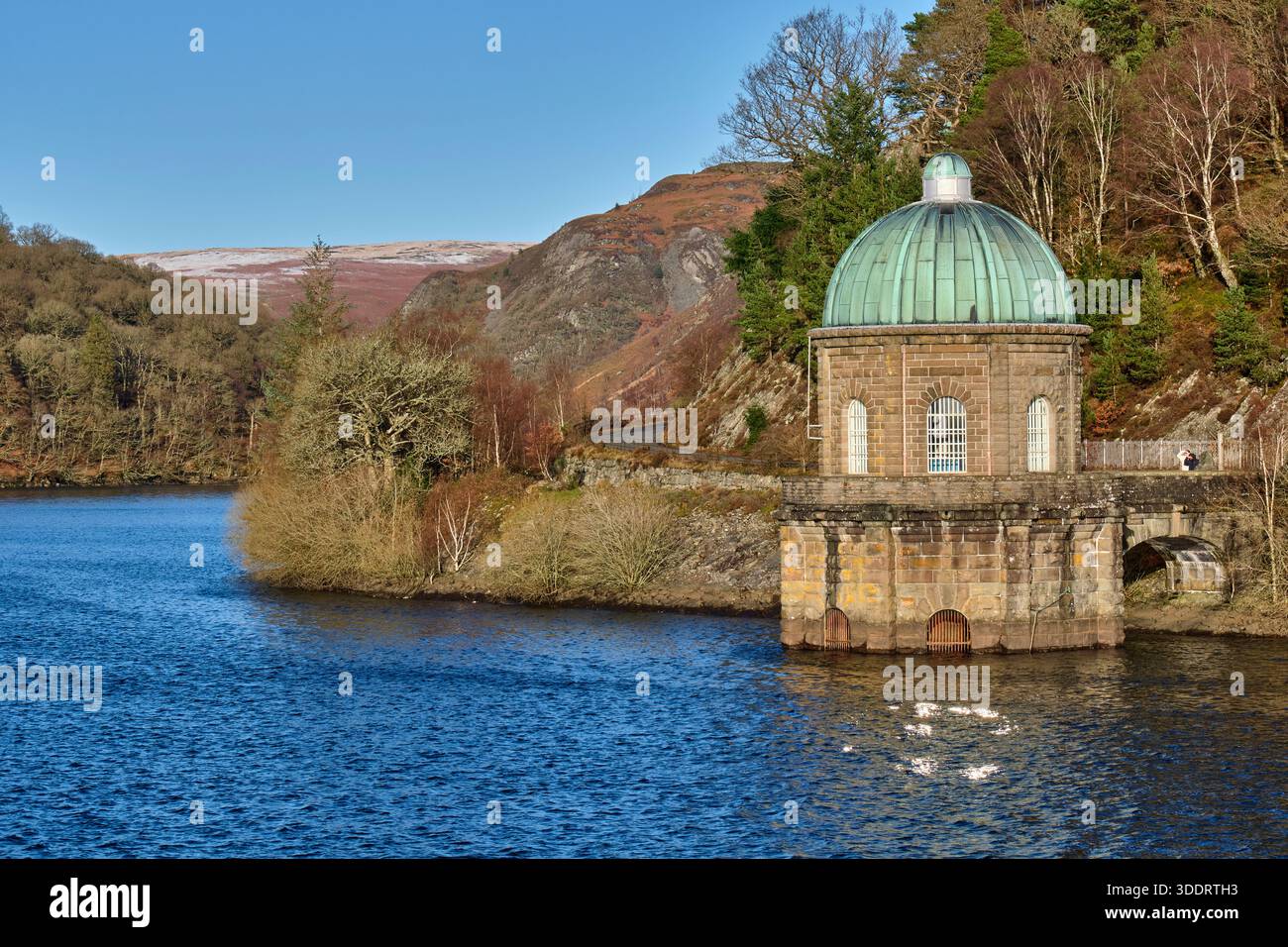 Foel Tower window reflections in Garreg-ddu reservoir, Elan Valley ...