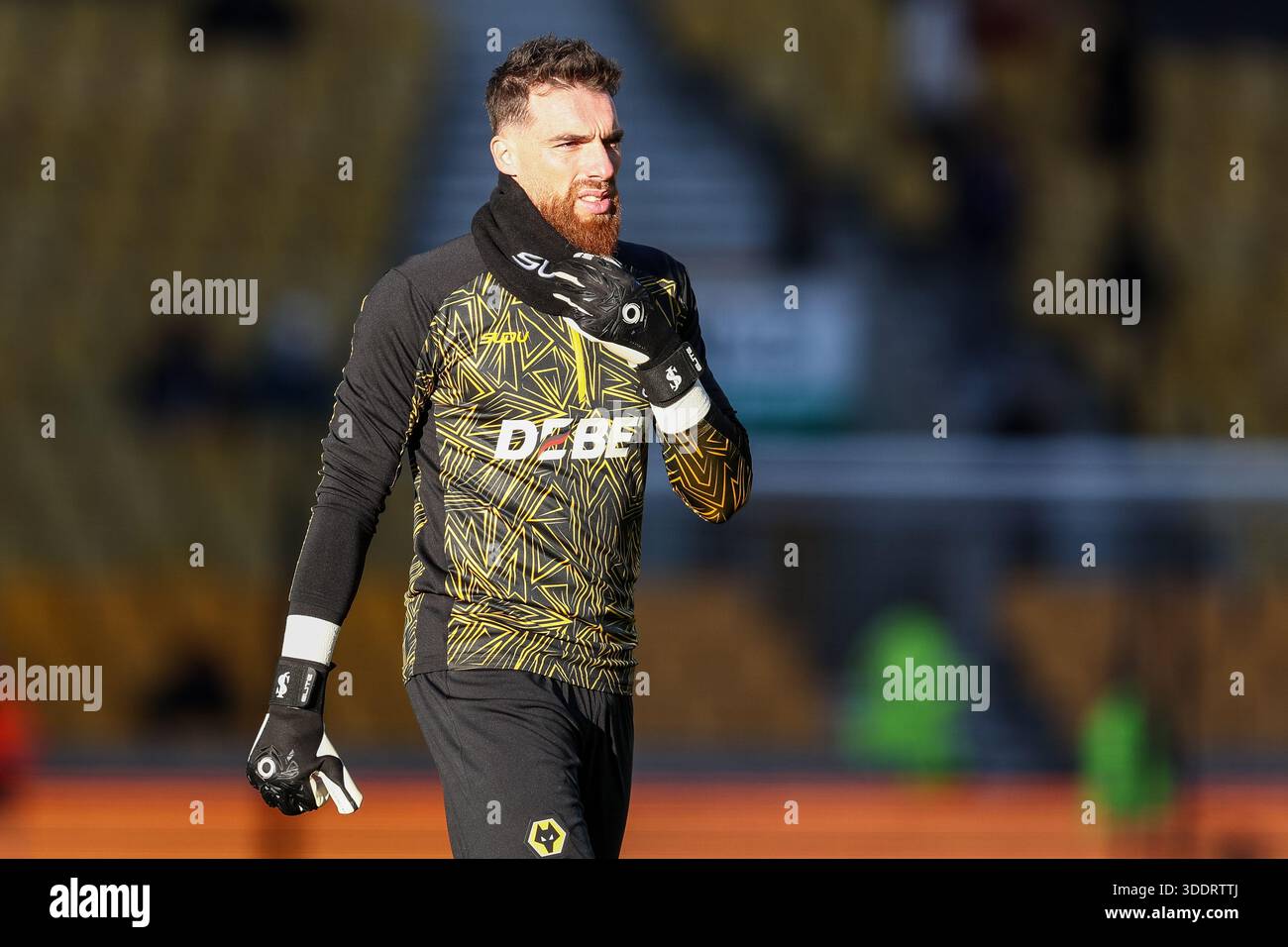 1, Jose Sa of Wolverhampton Wanderers at warm up during the Premier ...