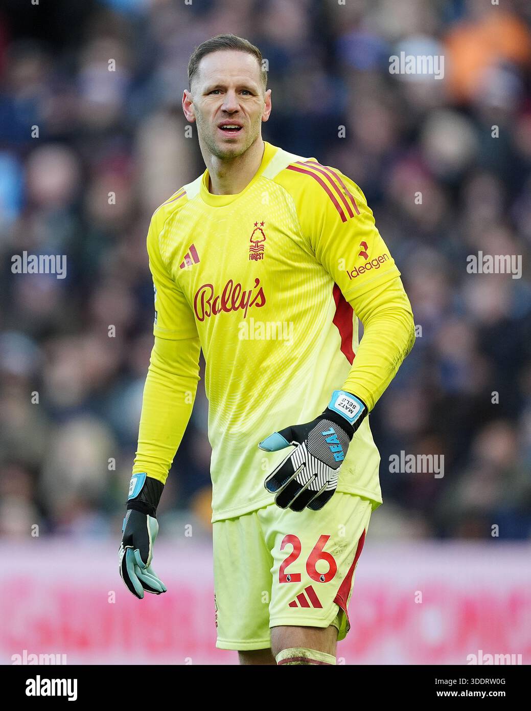 Nottingham Forest goalkeeper Matz Sels during the Premier League match ...