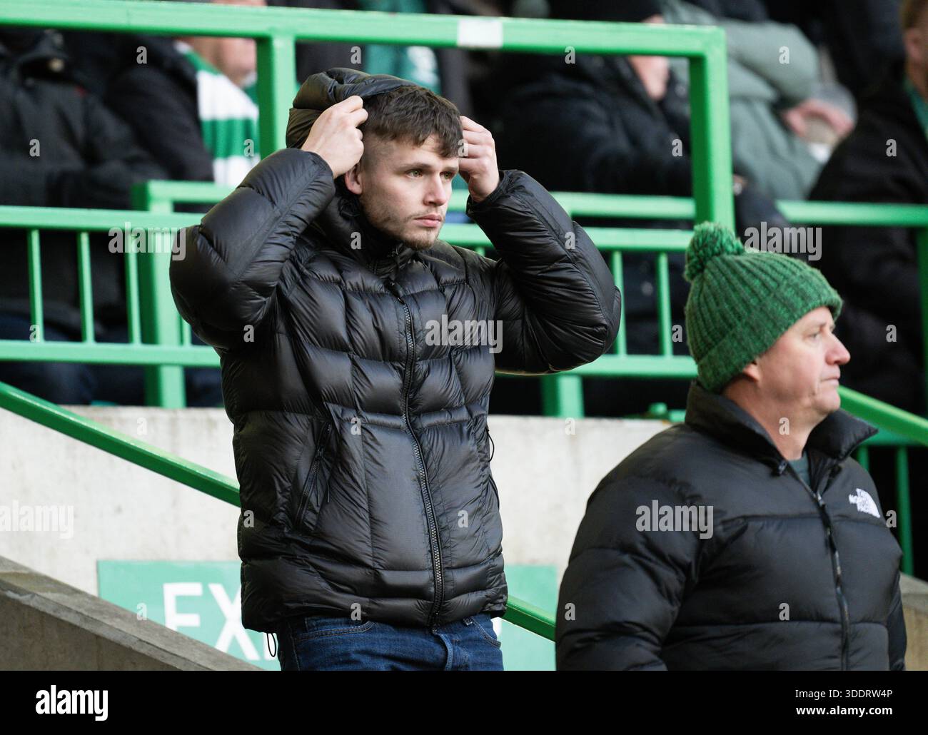 GLASGOW, SCOTLAND - JANUARY 03: Celtic fans leave during a William Hill ...