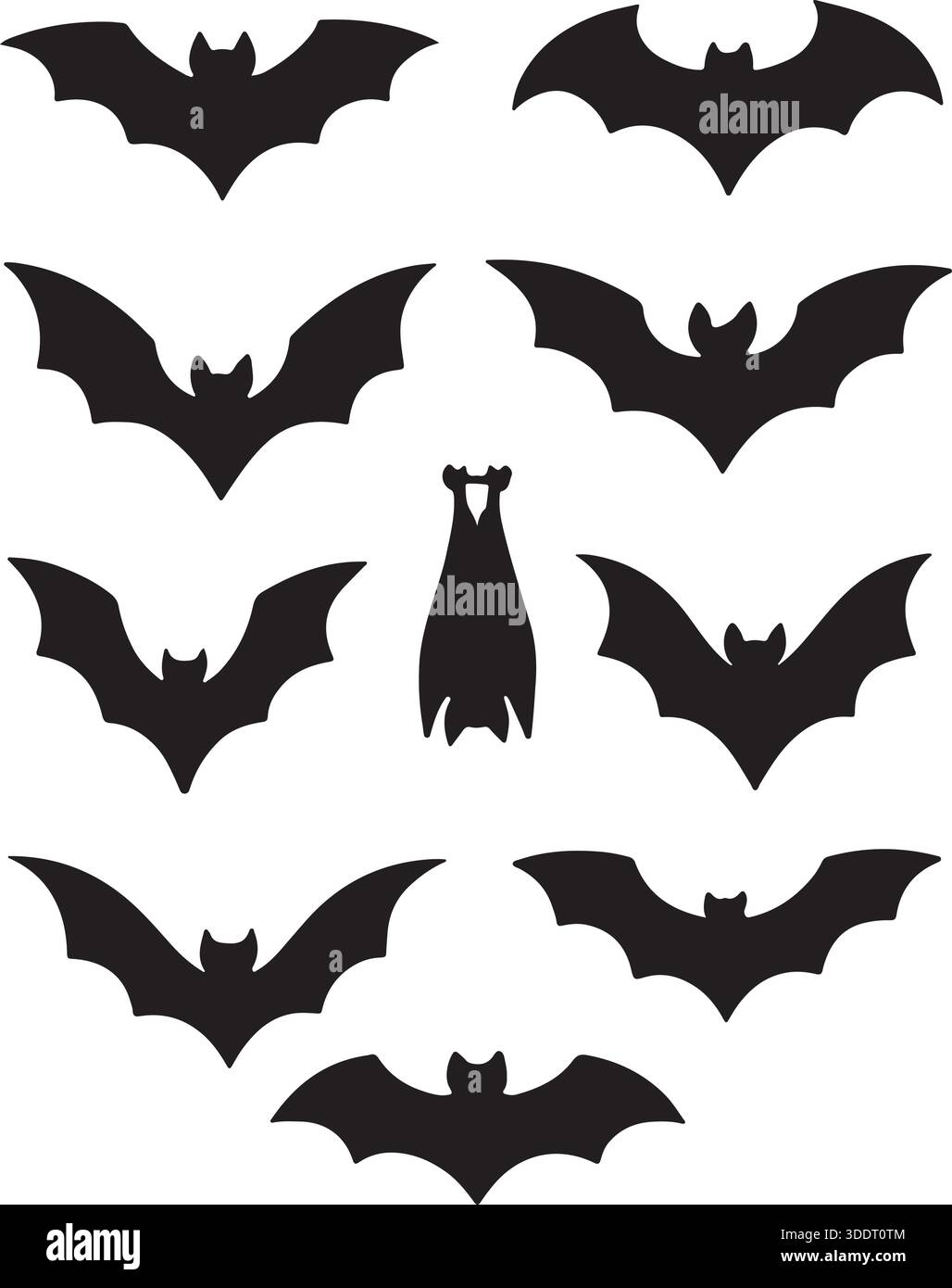 Black bat decal hi-res stock photography and images - Alamy