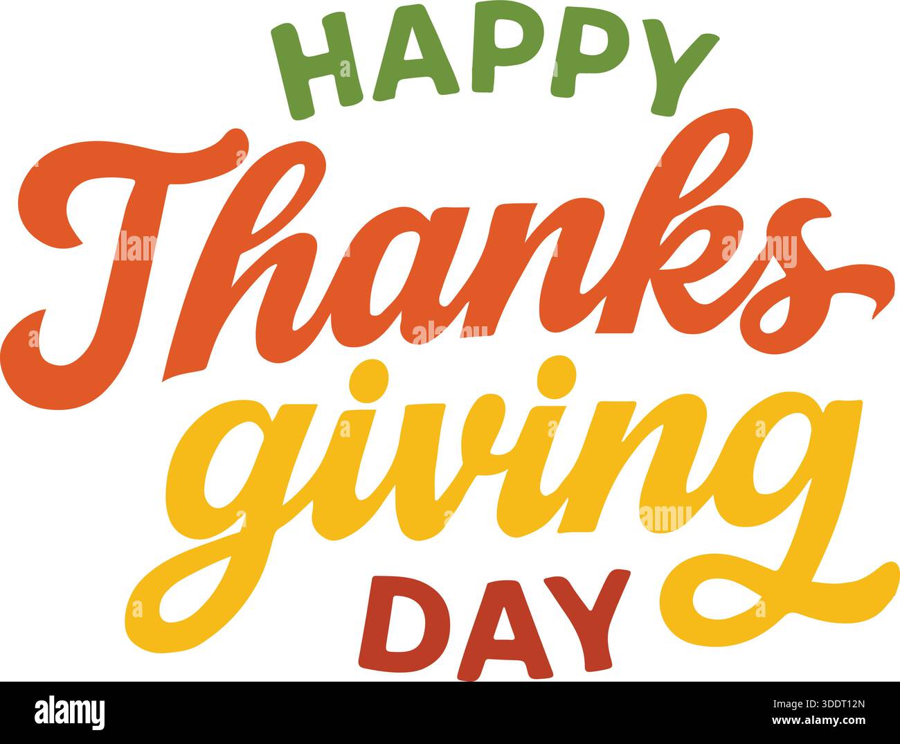 Happy thanksgiving message handwritten Stock Vector Images - Alamy