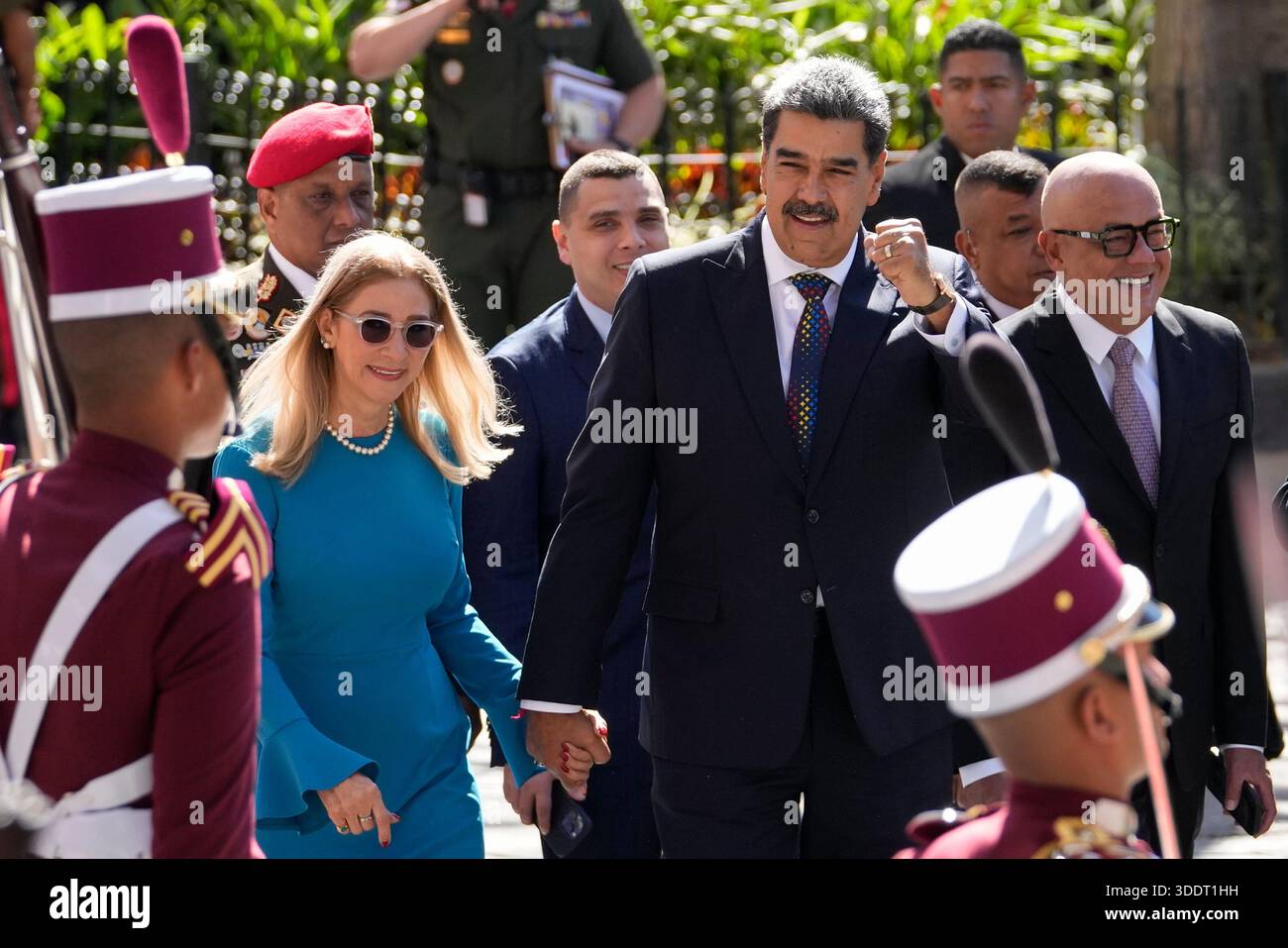 FILE - Venezuelan President Nicolas Maduro and his wife Cilia Flores ...