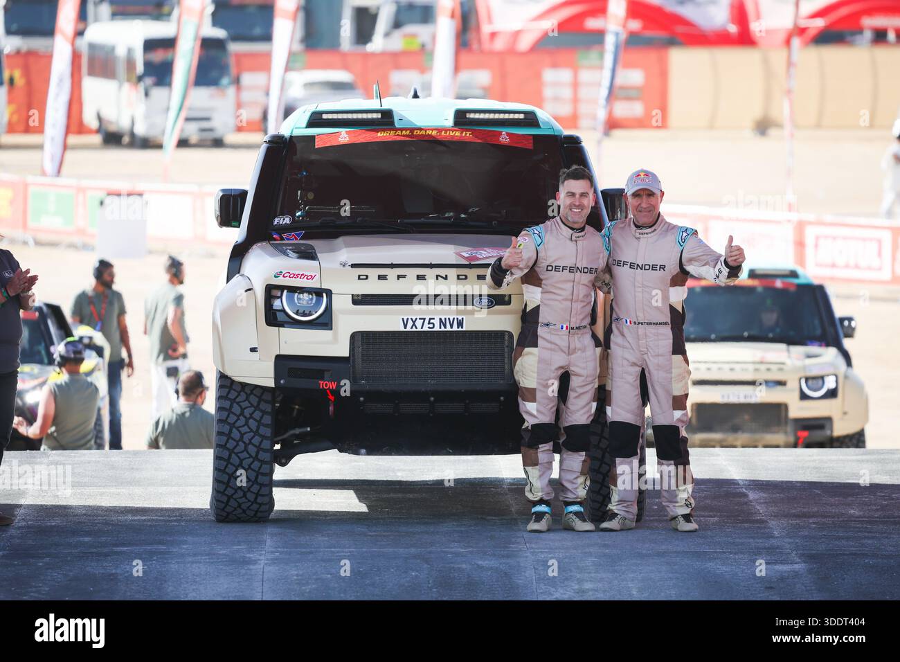 start podium 500 PETERHANSEL Stéphane (fra), METGE Michaël (fra ...