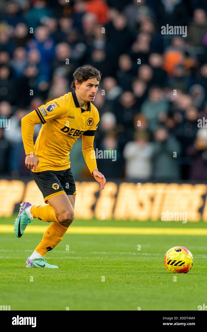 Wolverhampton Wanderers defender Hugo Bueno (3) on the ball during the ...