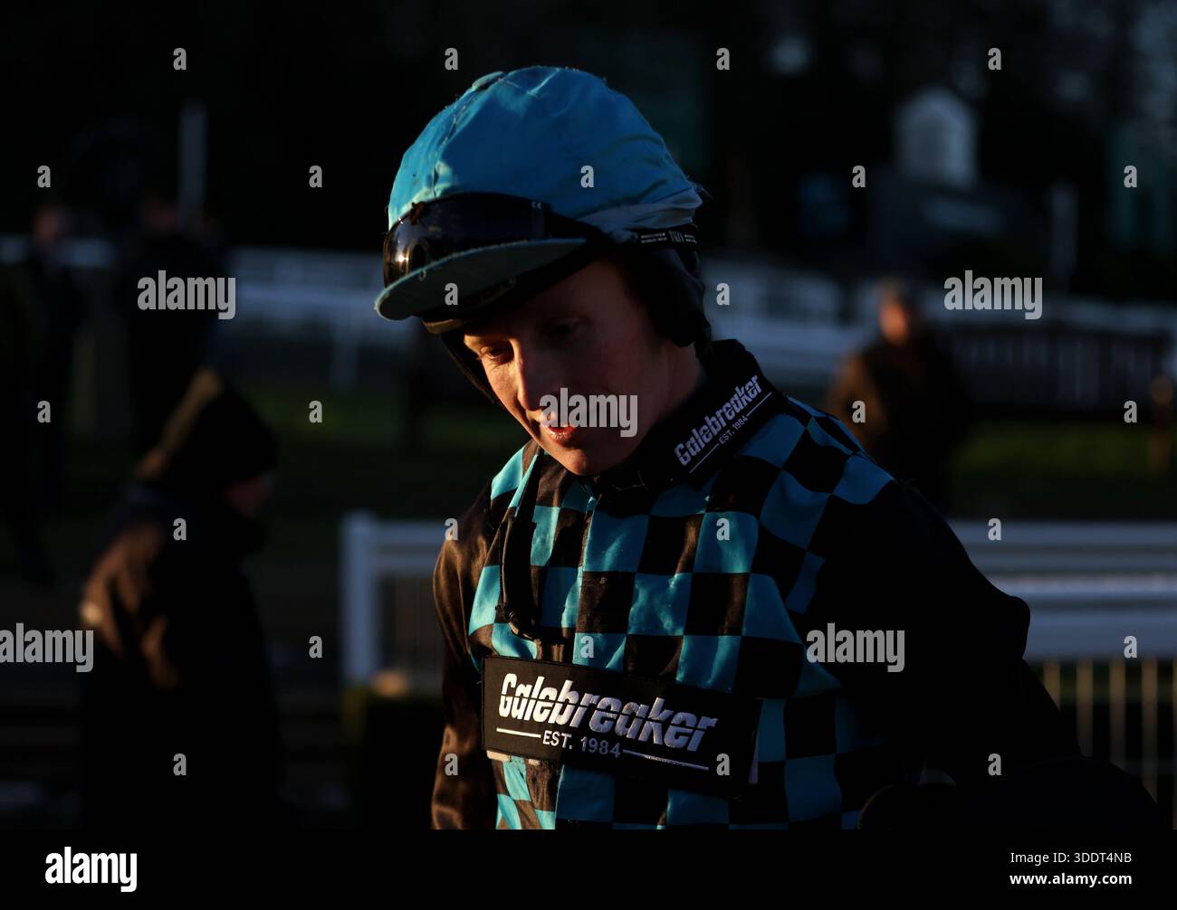 Jockey Stan Sheppard after winning the Unibet Veterans' Handicap Chase ...