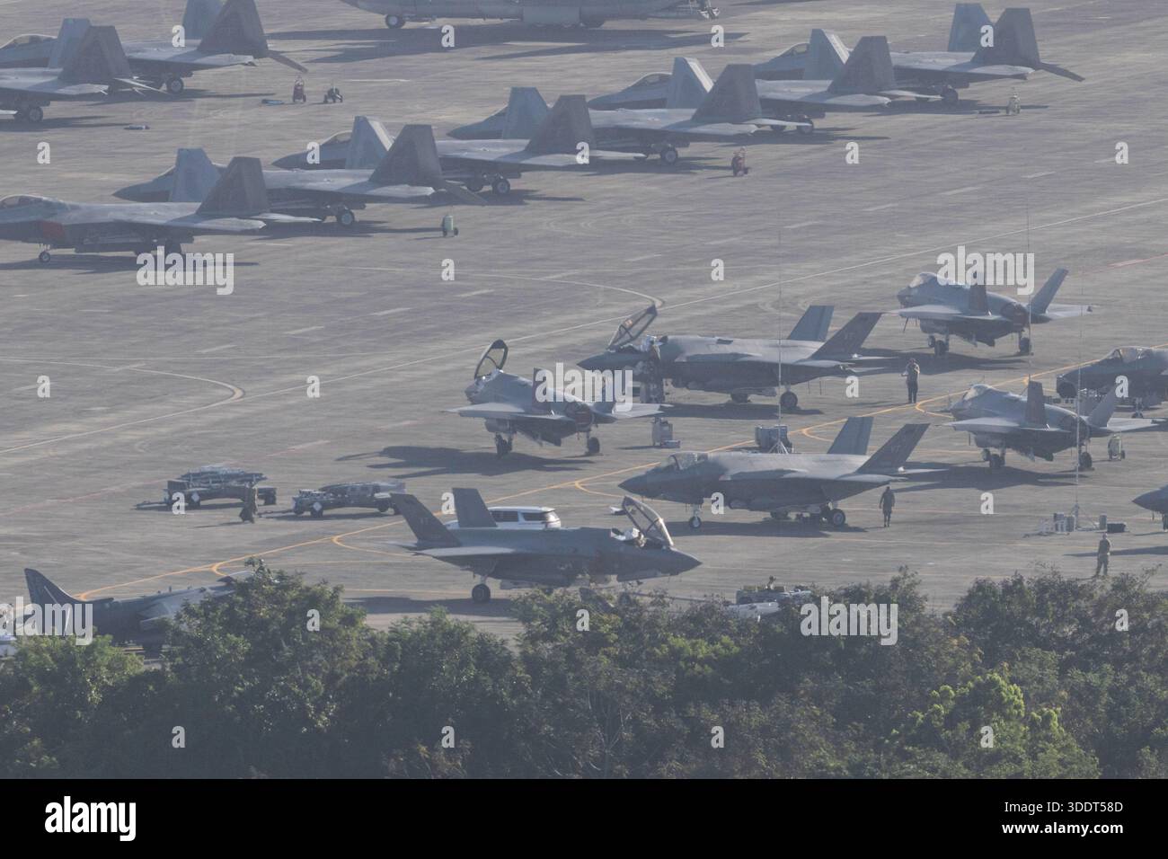 U.S. military aircraft are parked on the tarmac at Jose Aponte de la ...