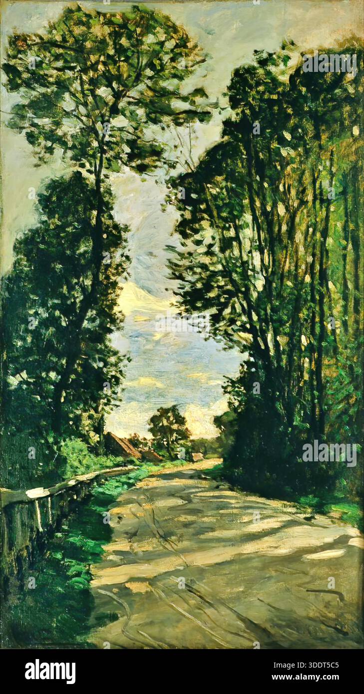 Walk Road of the Farm Saint-Simon, 1864, Claude Monet, early ...