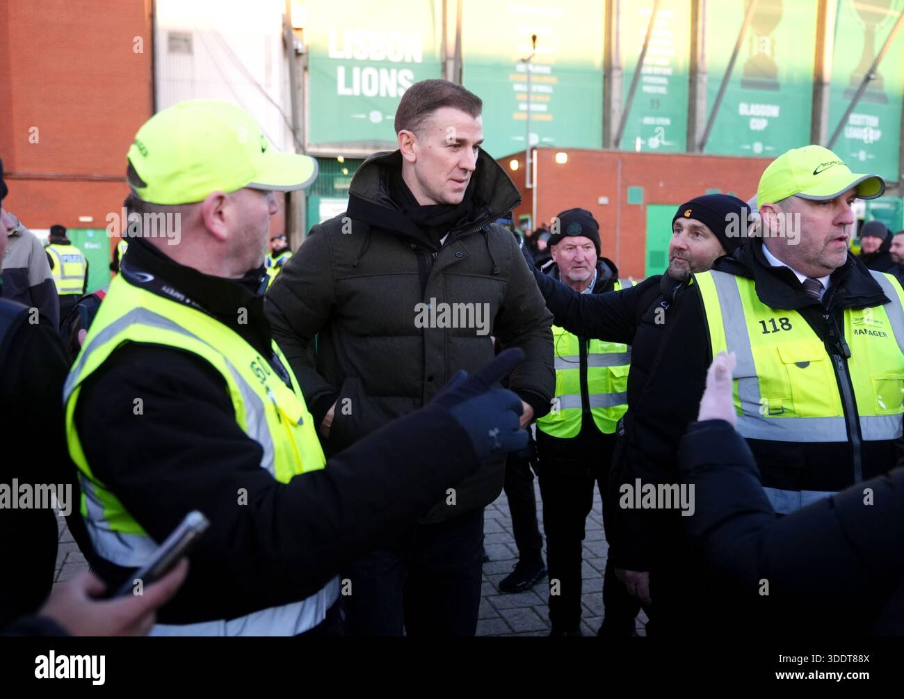 Joe Hart leaves the stadium following the William Hill Premiership ...