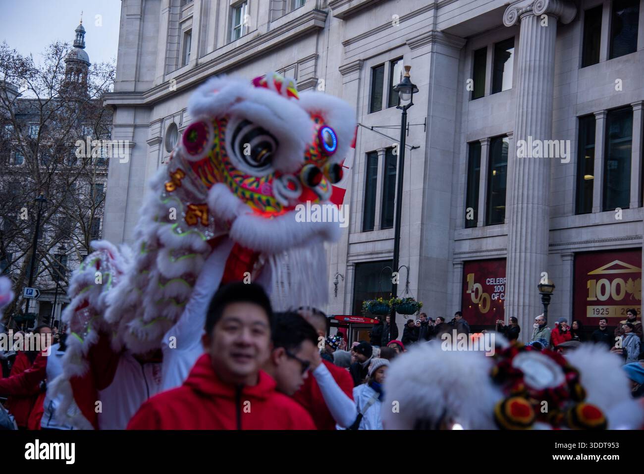 Asian performers entertain the fans during the London New Year’s Day ...
