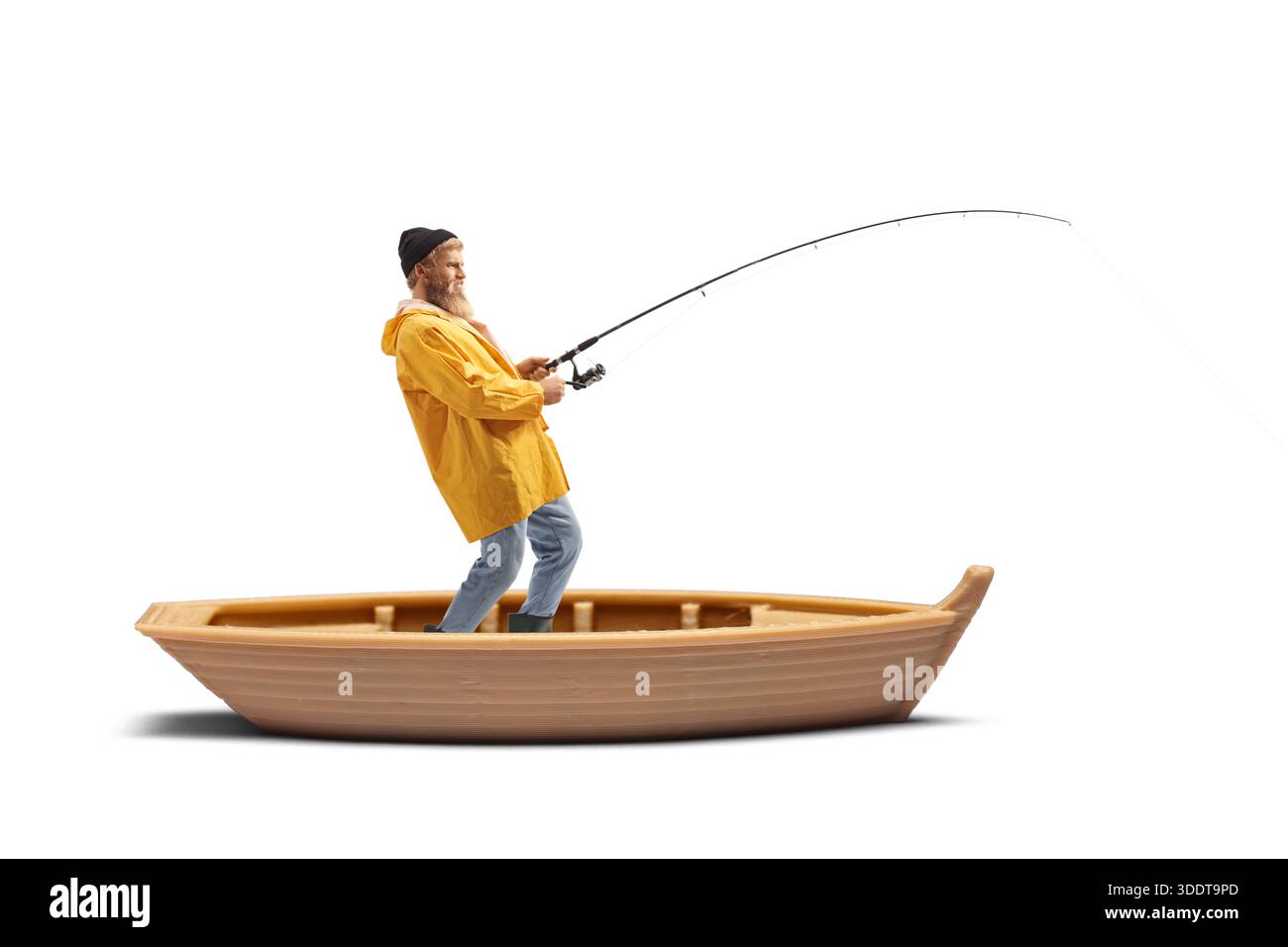 Male river hat white Cut Out Stock Images & Pictures - Alamy