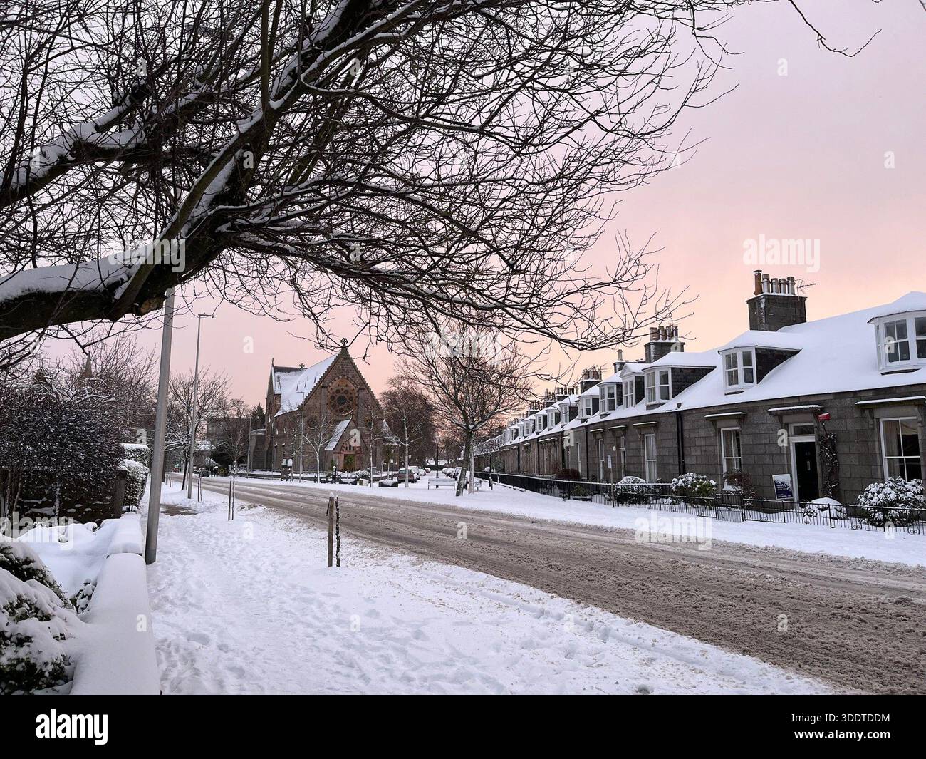 The view in the west end of Aberdeen. Bitterly cold weather is expected ...