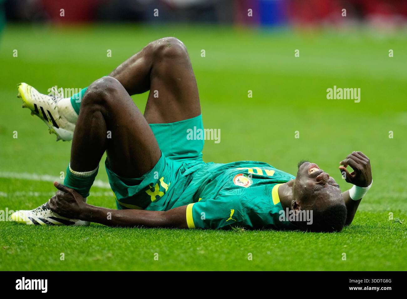 Senegal's Ismail Sarr reacts during the Africa Cup of Nations best of ...
