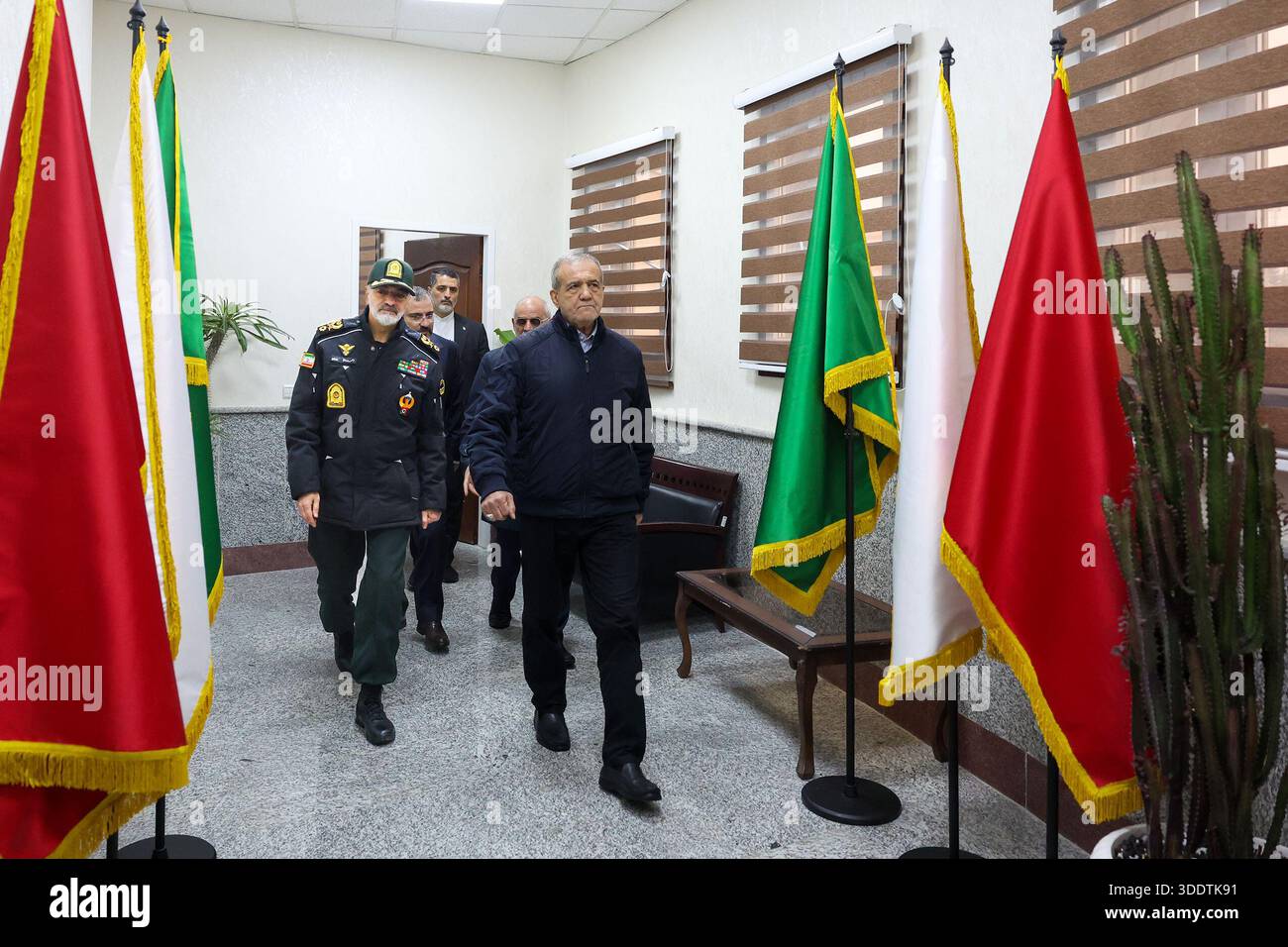 January 3, 2026, Tehran, Iran: Iranian President MASOUD PEZESHKIAN (R ...