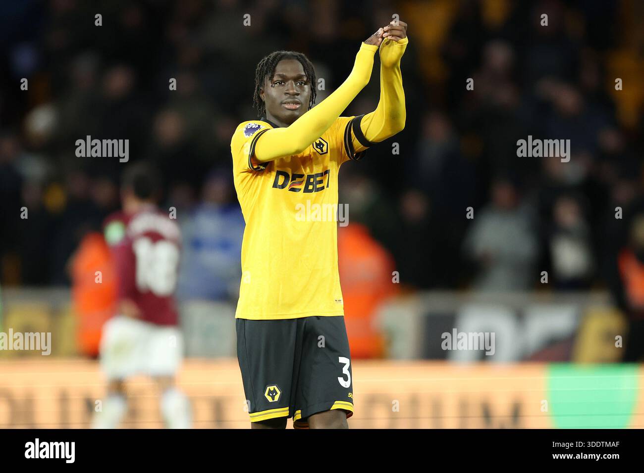 Wolverhampton Wanderers' Mateus Mane applauds the fans after the ...