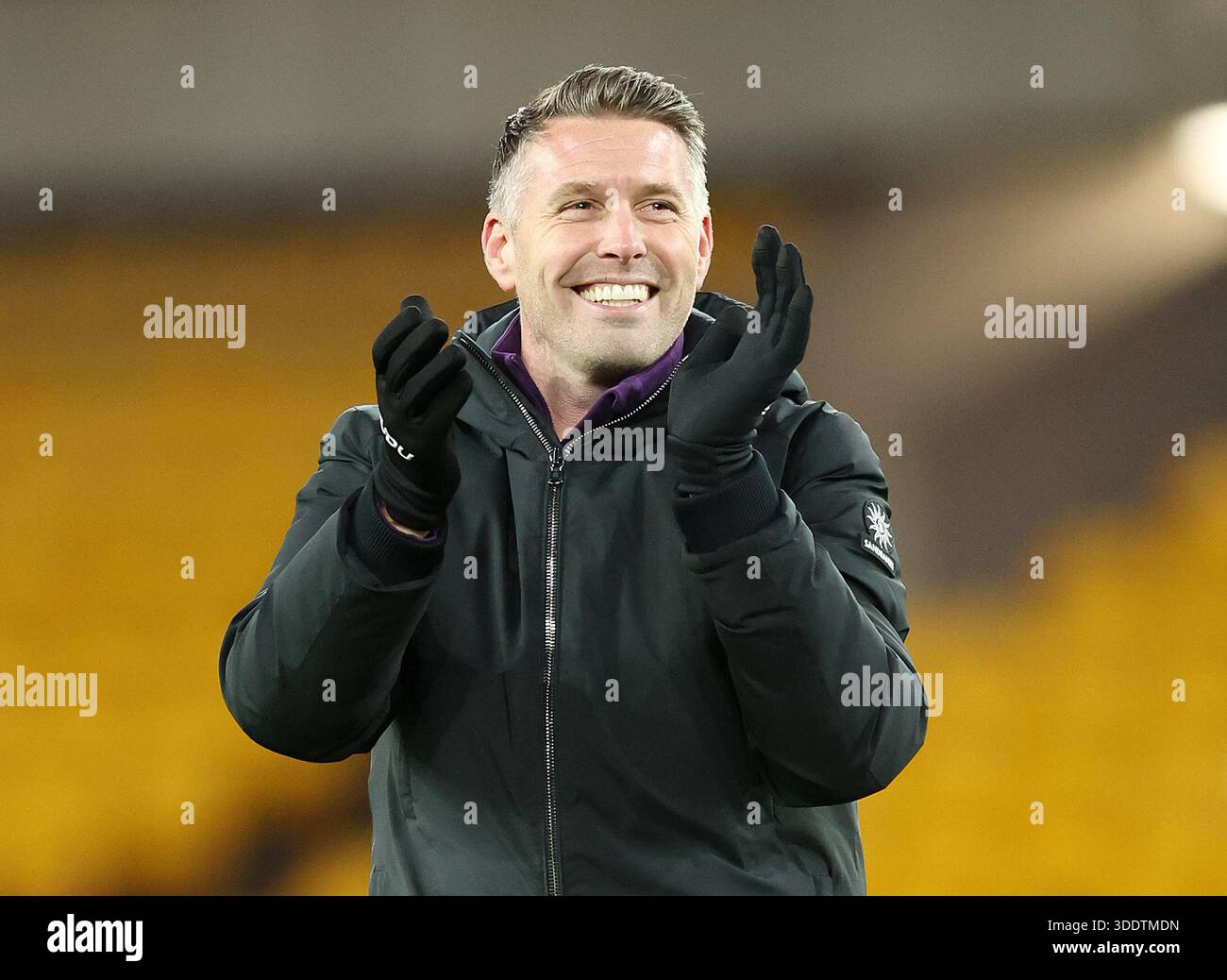 Wolverhampton Wanderers manager Rob Edwards celebrates after the ...