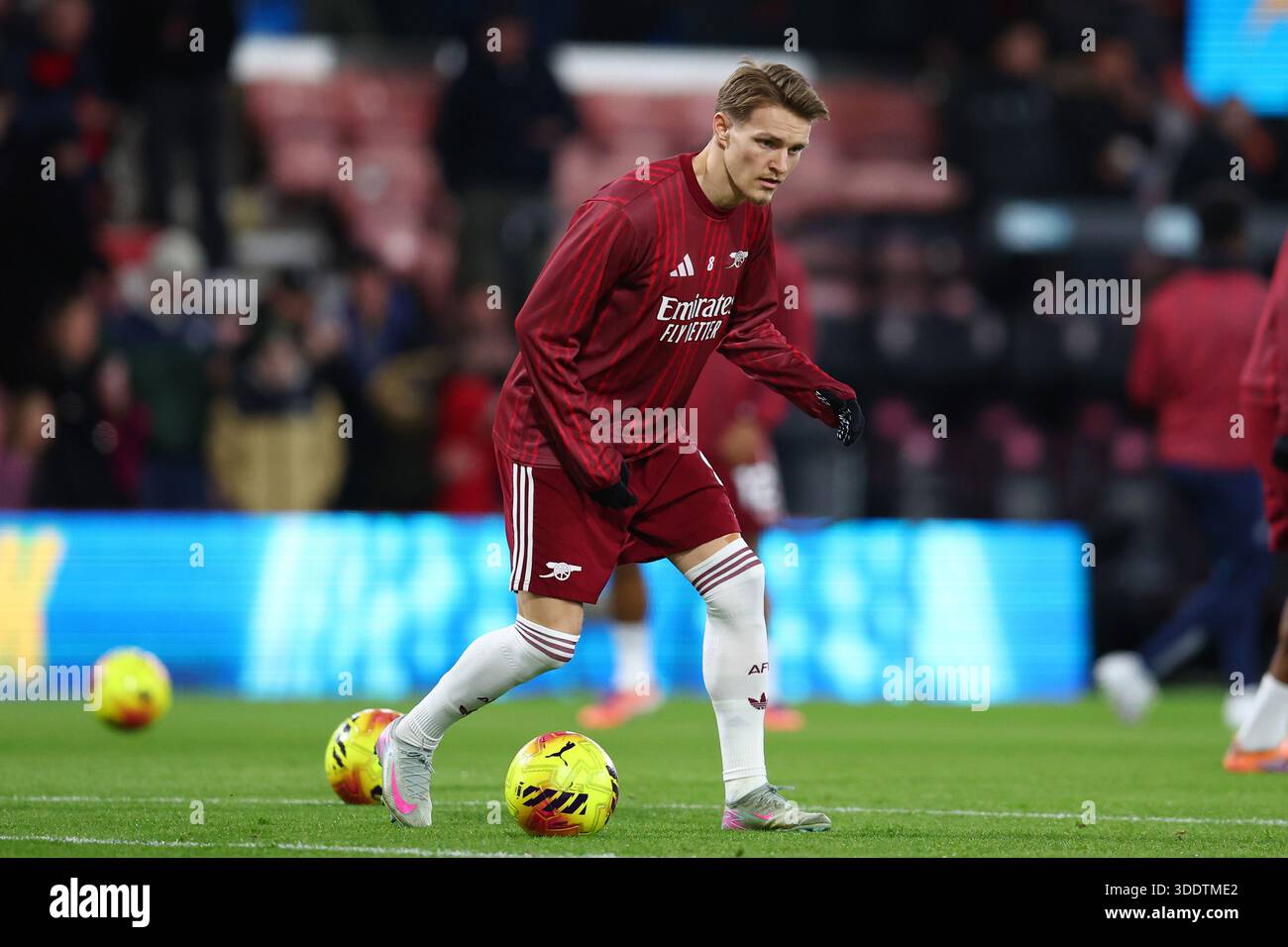 Bournemouth, England, 3rd January 2026. Martin Odegaard of Arsenal ...