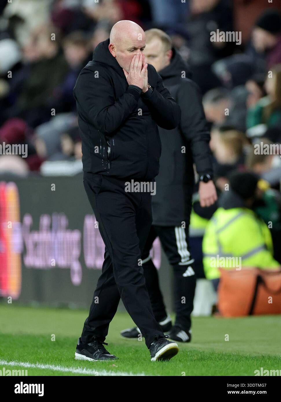 Livingston manager David Martindale during the William Hill Premiership ...