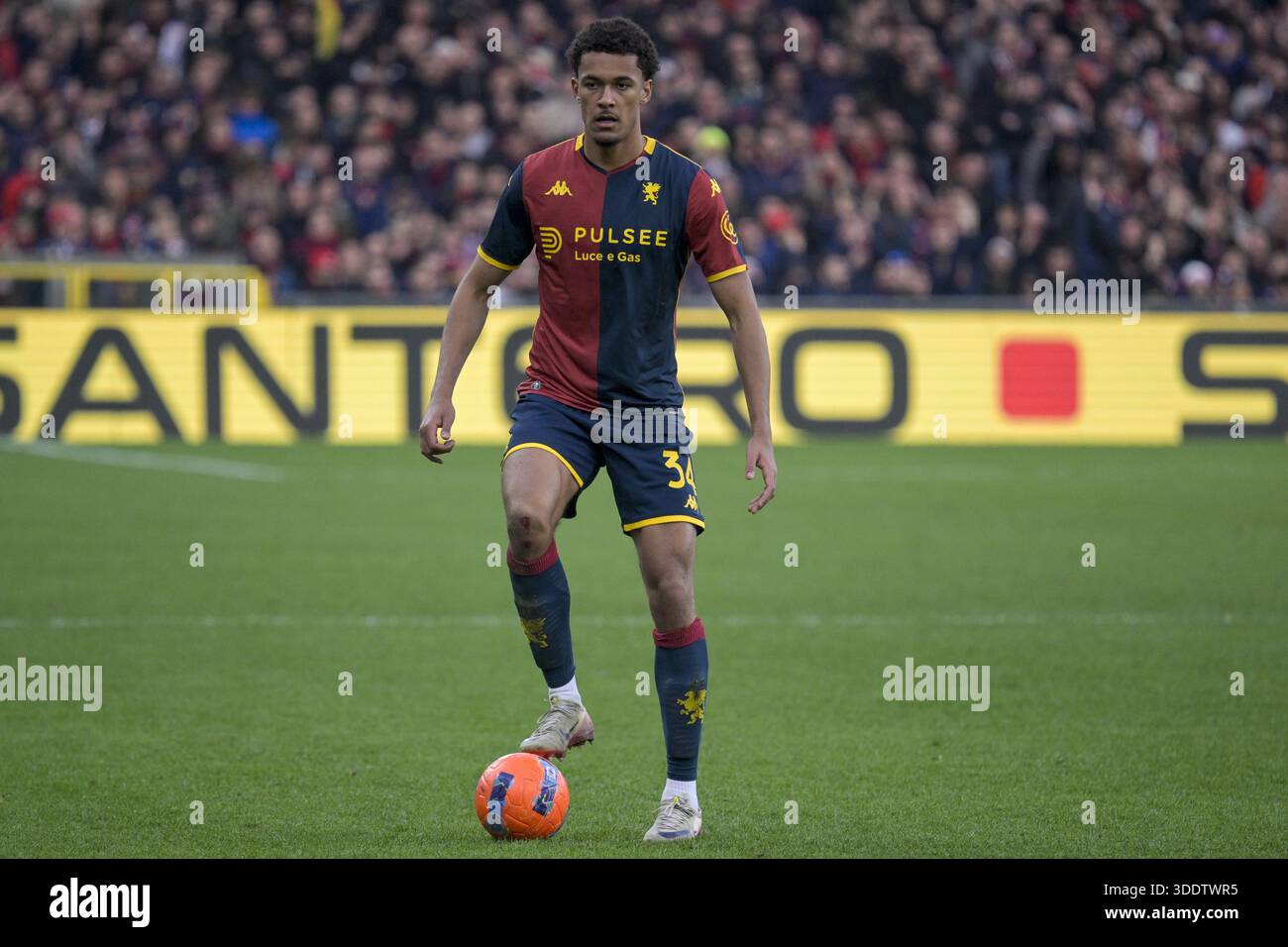 Otoa during Genoa CFC vs Pisa SC, Italian soccer Serie A match in Genoa ...