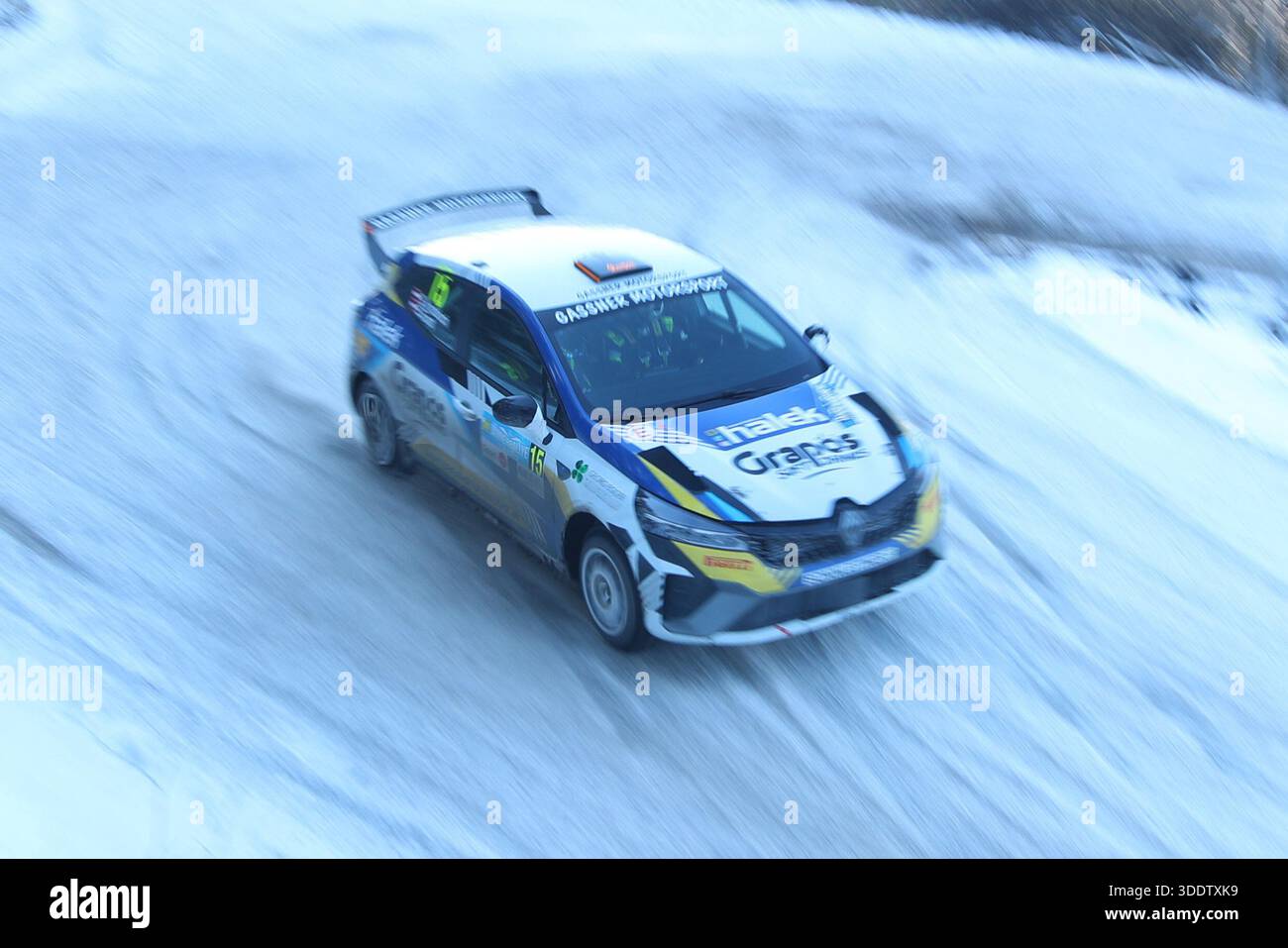 FREISTADT, AUSTRIA - JANUARY 3: Guenther Knobloch of Austria and Erik ...