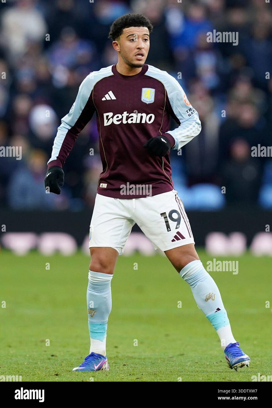 Birmingham, England, 3rd January 2026. Jadon Sancho of Aston Villa ...