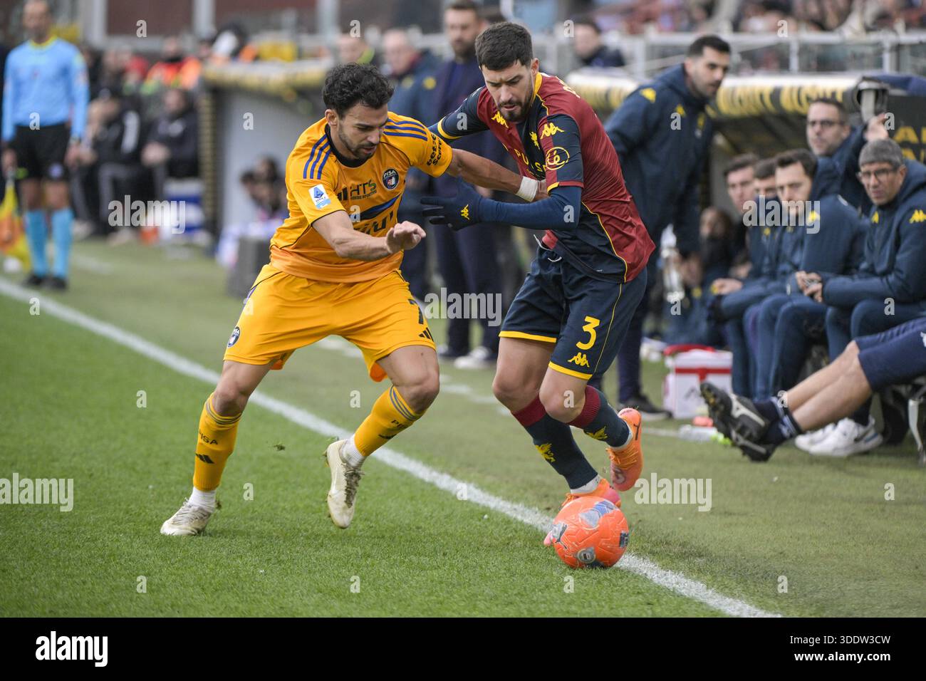 Aaron Martin during Genoa CFC vs Pisa SC, Italian soccer Serie A match ...