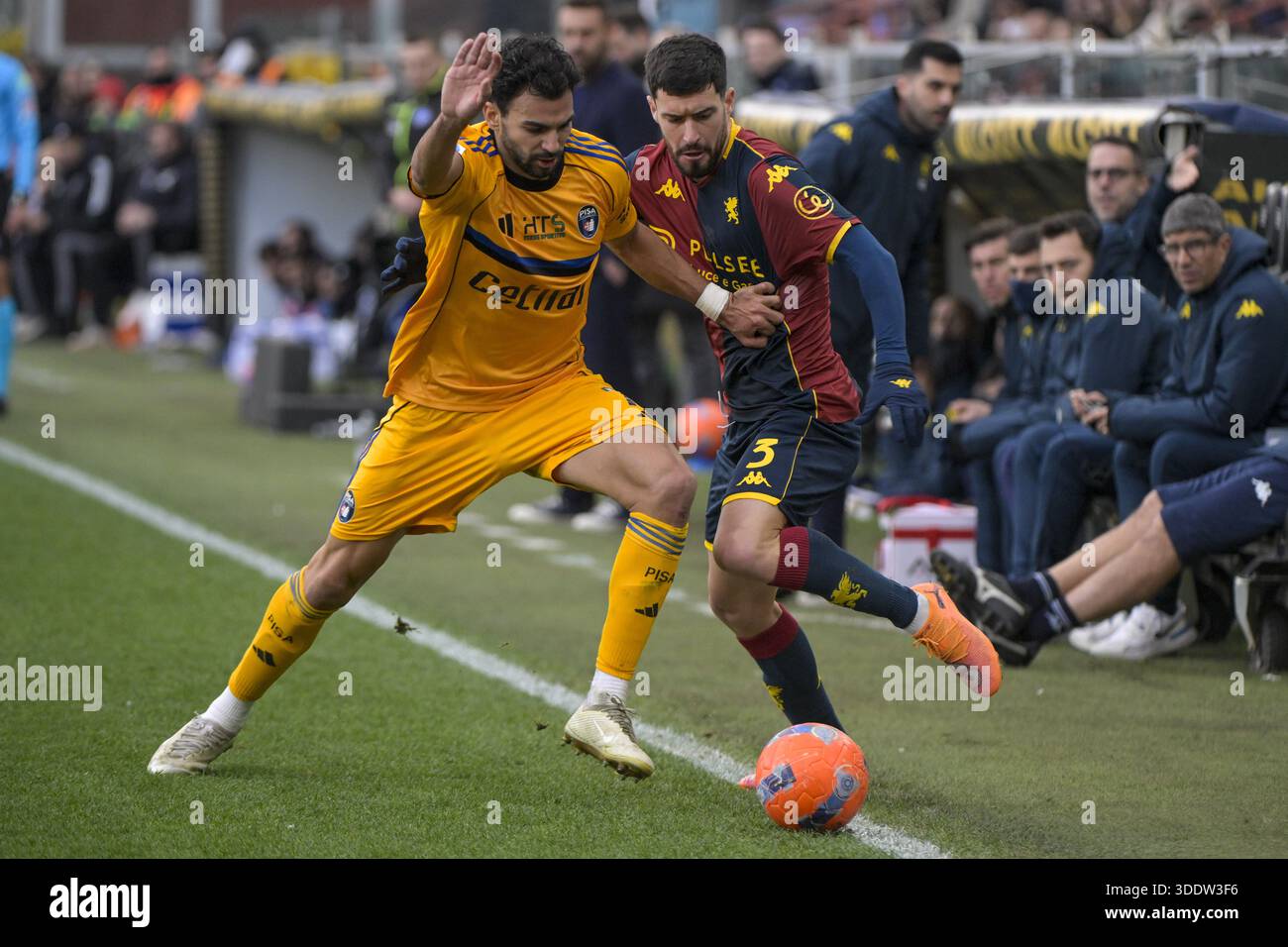 Aaron Martin during Genoa CFC vs Pisa SC, Italian soccer Serie A match ...