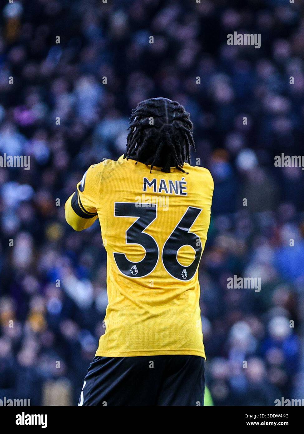 Mateus Mane (36 Wolves) celebrates scoring the third Wolves goal during ...