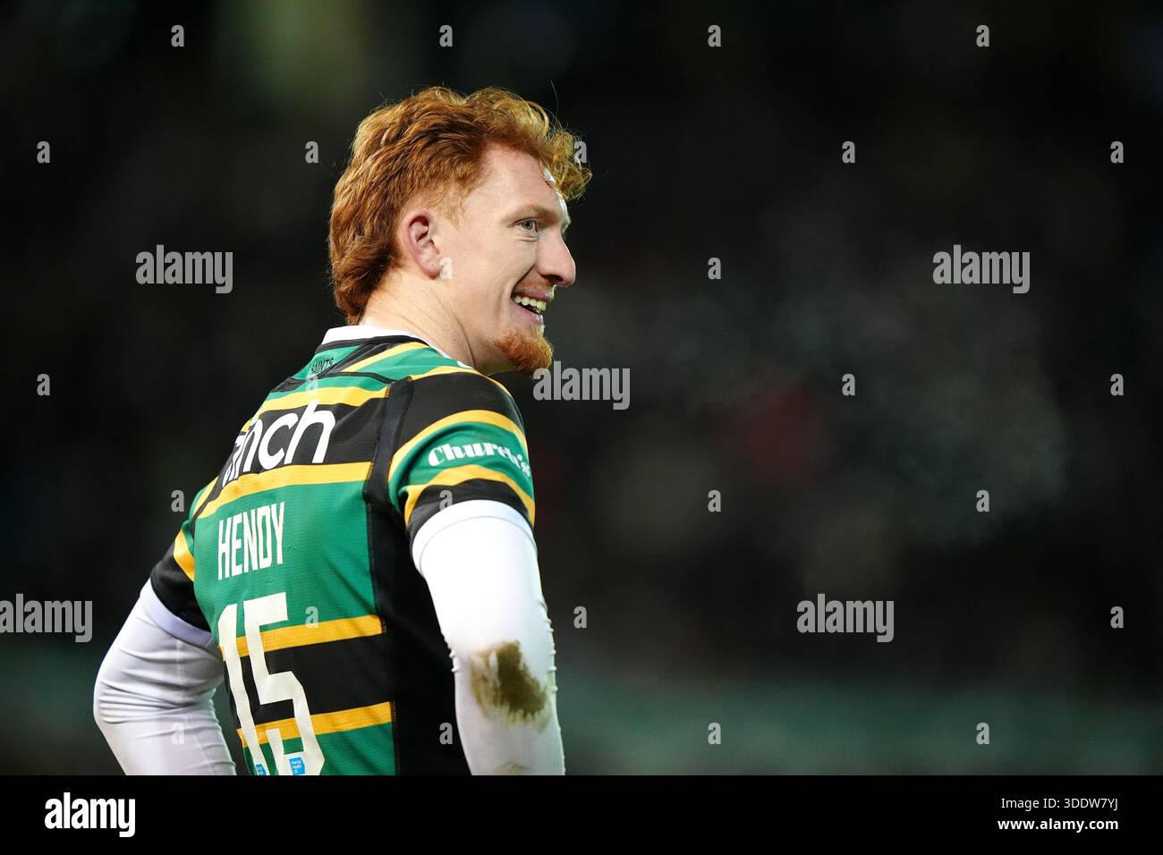 Northampton Saints' George Hendy during the Gallagher PREM match at ...
