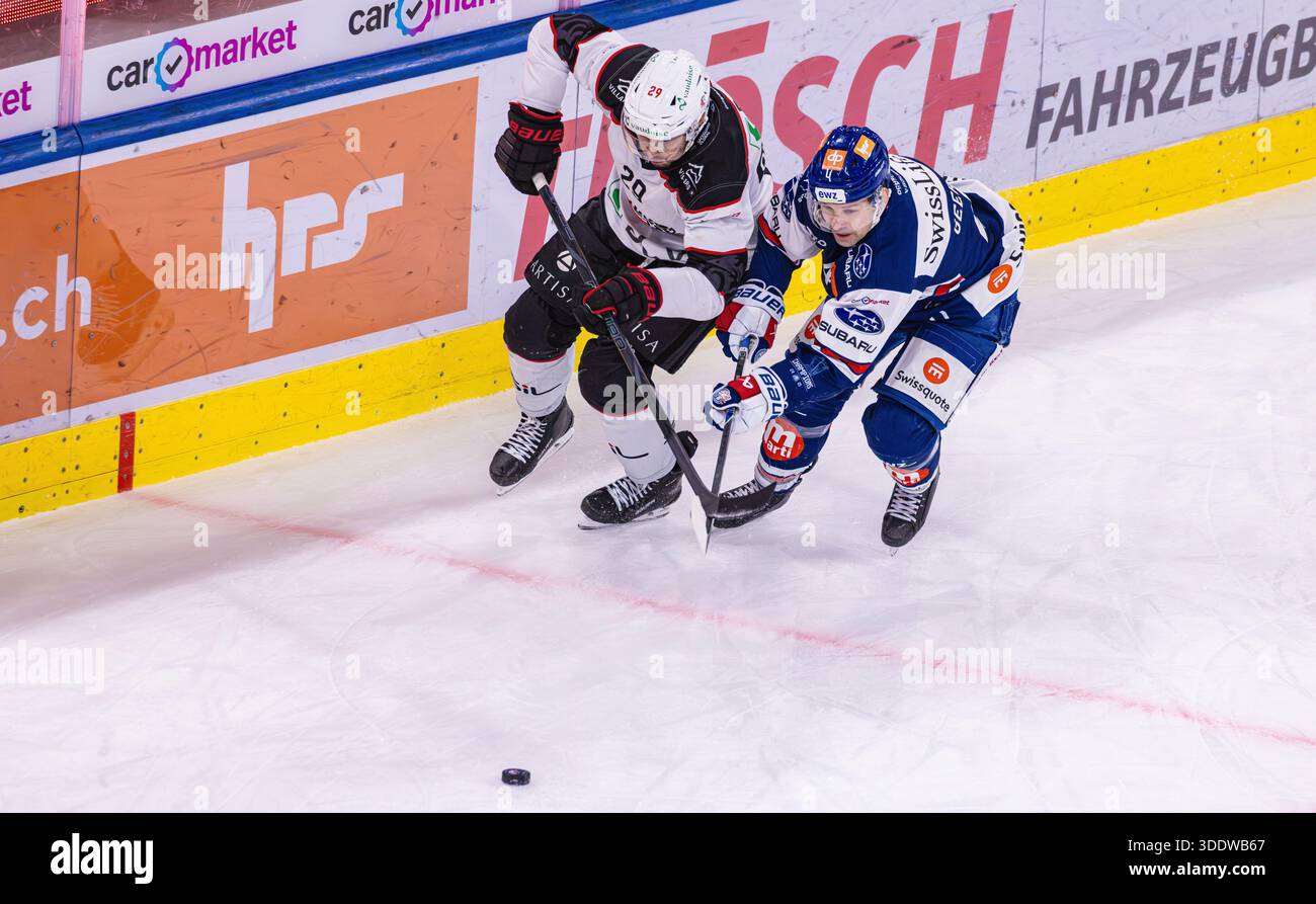 Zurich, Switzerland, 3rd Jan 2026: Duel between #29 Ahti Oksanen ...