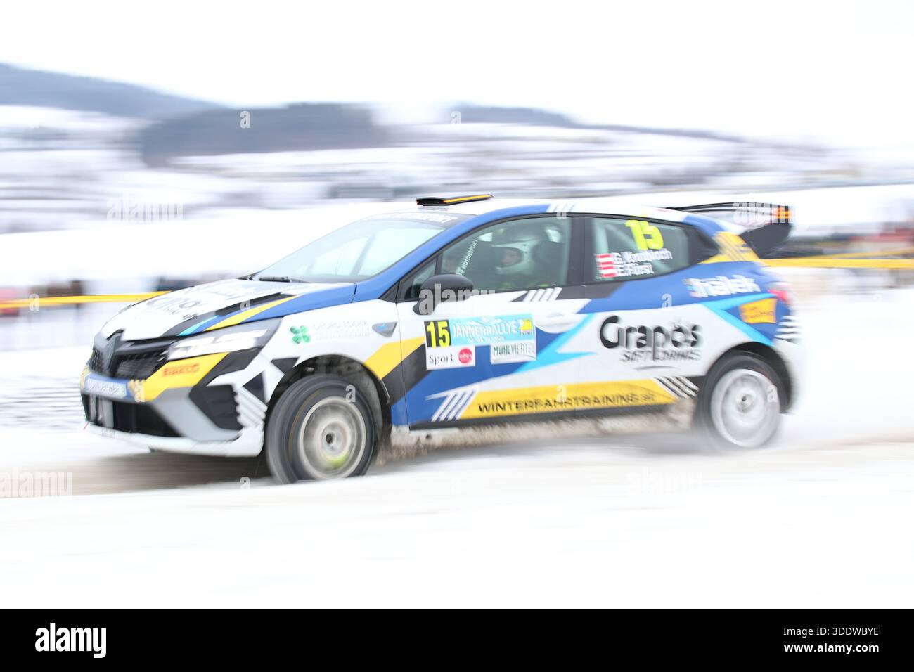 FREISTADT, AUSTRIA - JANUARY 3: Guenther Knobloch of Austria and Erik ...