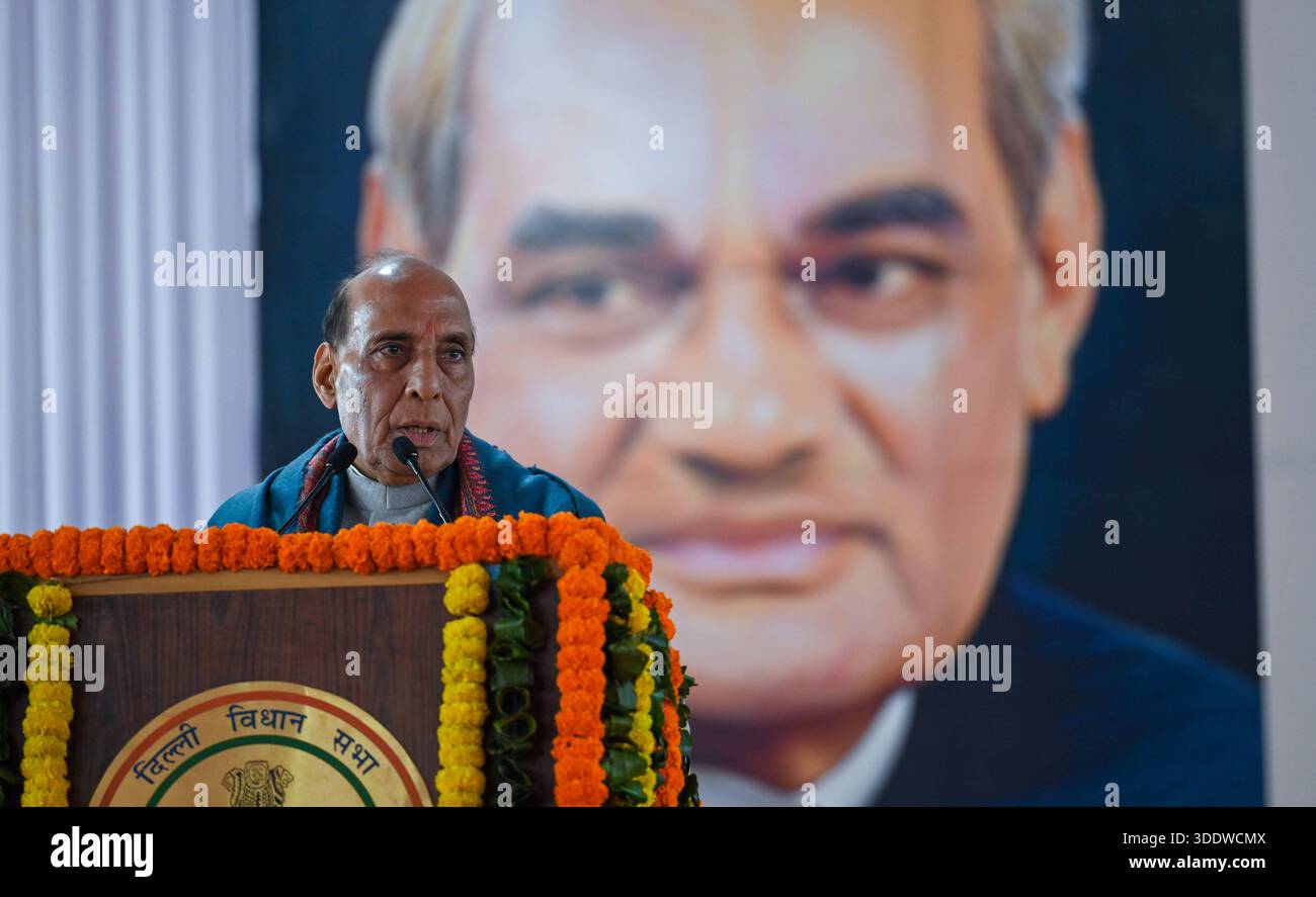 NEW DELHI, INDIA - JANUARY 3: Union Defence Minister Rajnath Singh ...