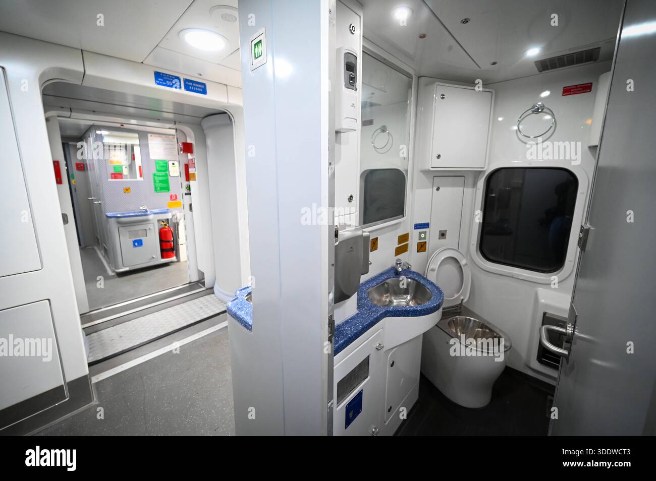 NEW DELHI, INDIA - JANUARY 3: A view inside the newly built Sleeper ...